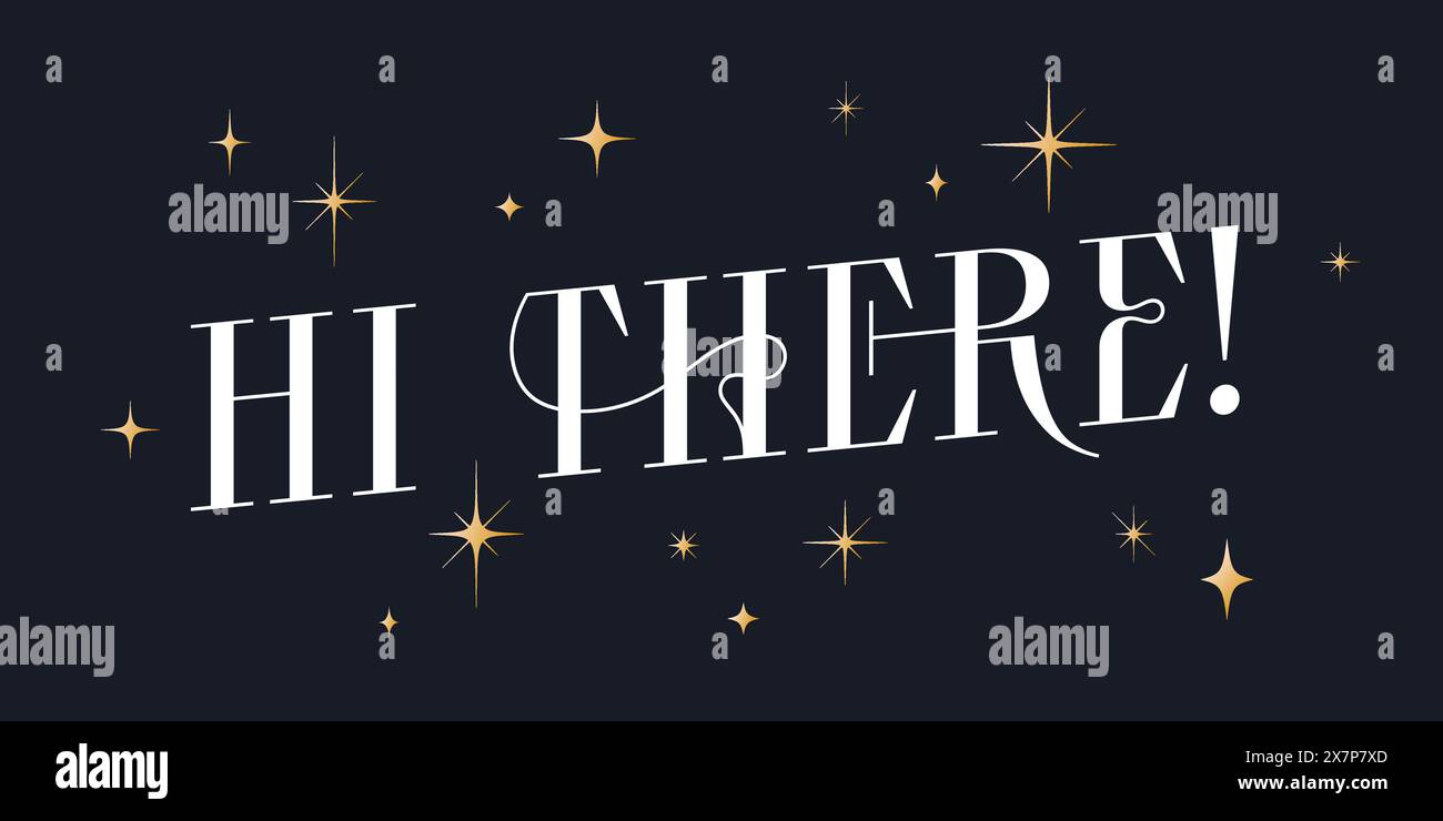 Hi There, Hello, banner Hi, poster Stock Vector Image & Art - Alamy