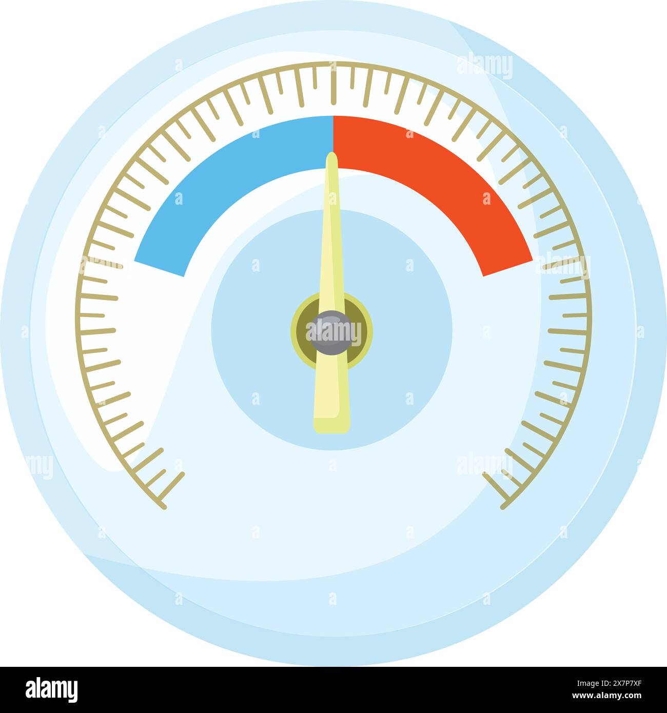 Simplified vector illustration of a dial gauge Stock Vector Image & Art ...