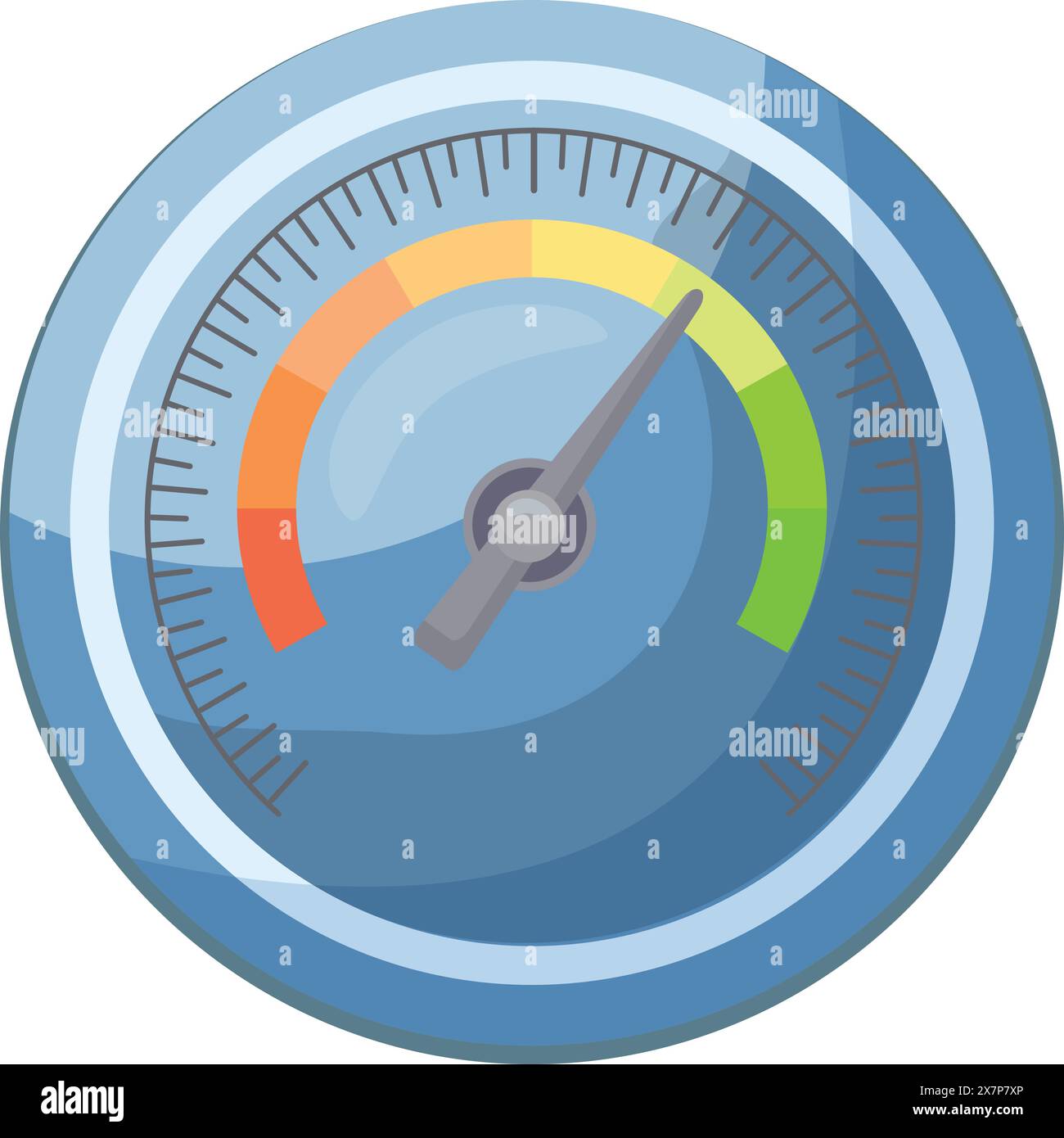 Vector Illustration Of A Modern Speedometer Gauge Stock Vector Image And Art Alamy