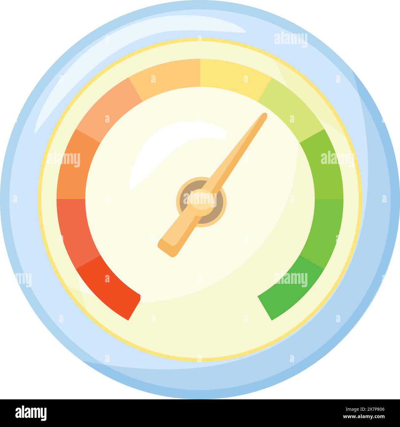 Colorful performance metric gauge illustration Stock Vector Image & Art ...