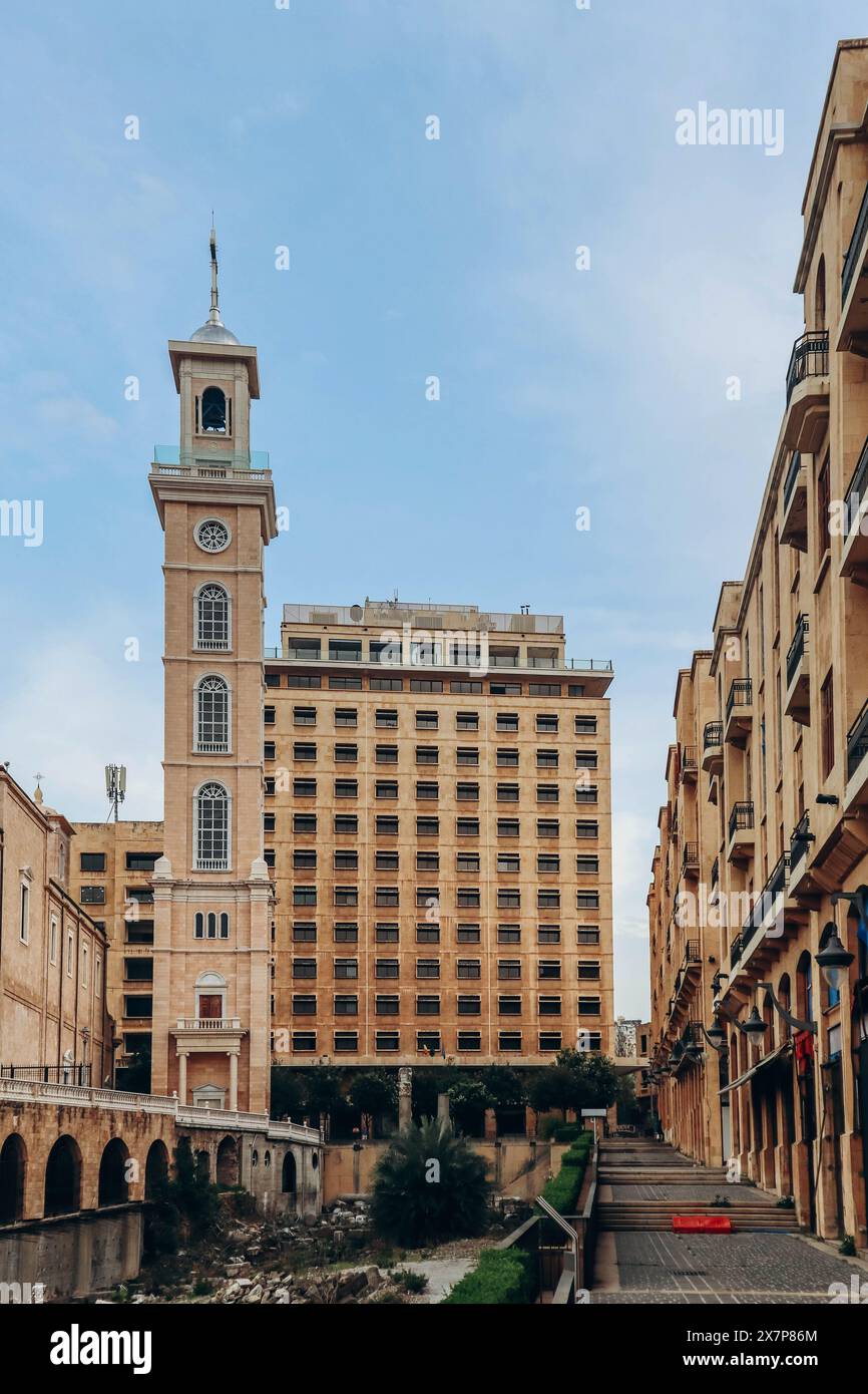 Buildings near the Martyrs' Square, the historical central public ...