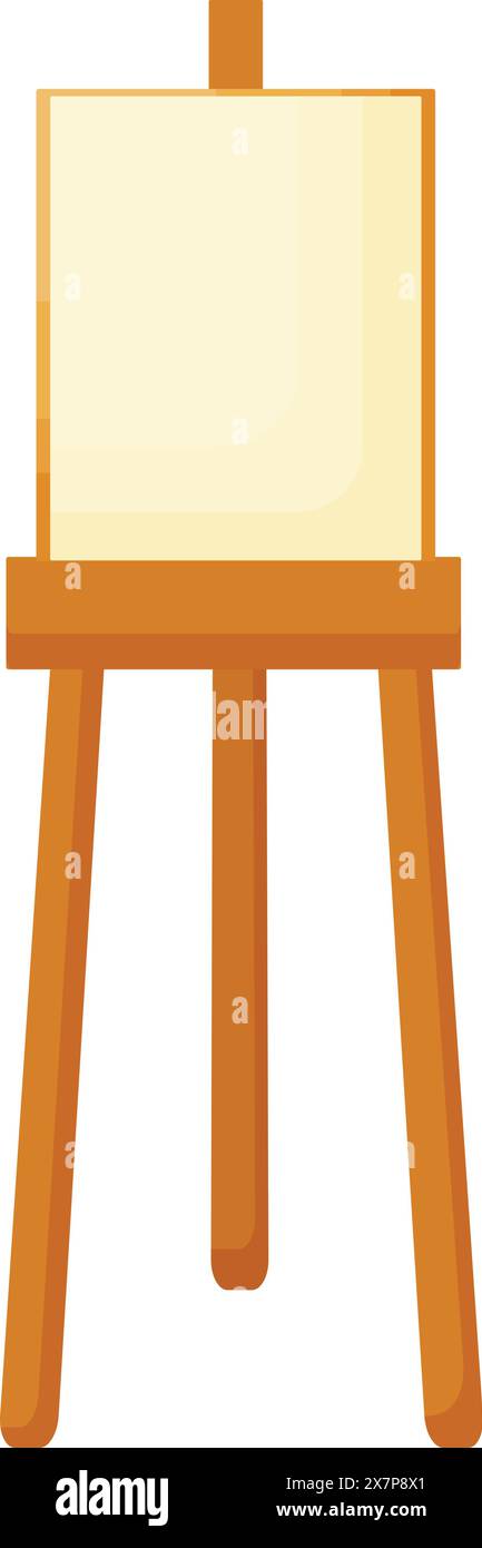 Canvas mockup on wood Stock Vector Images - Alamy