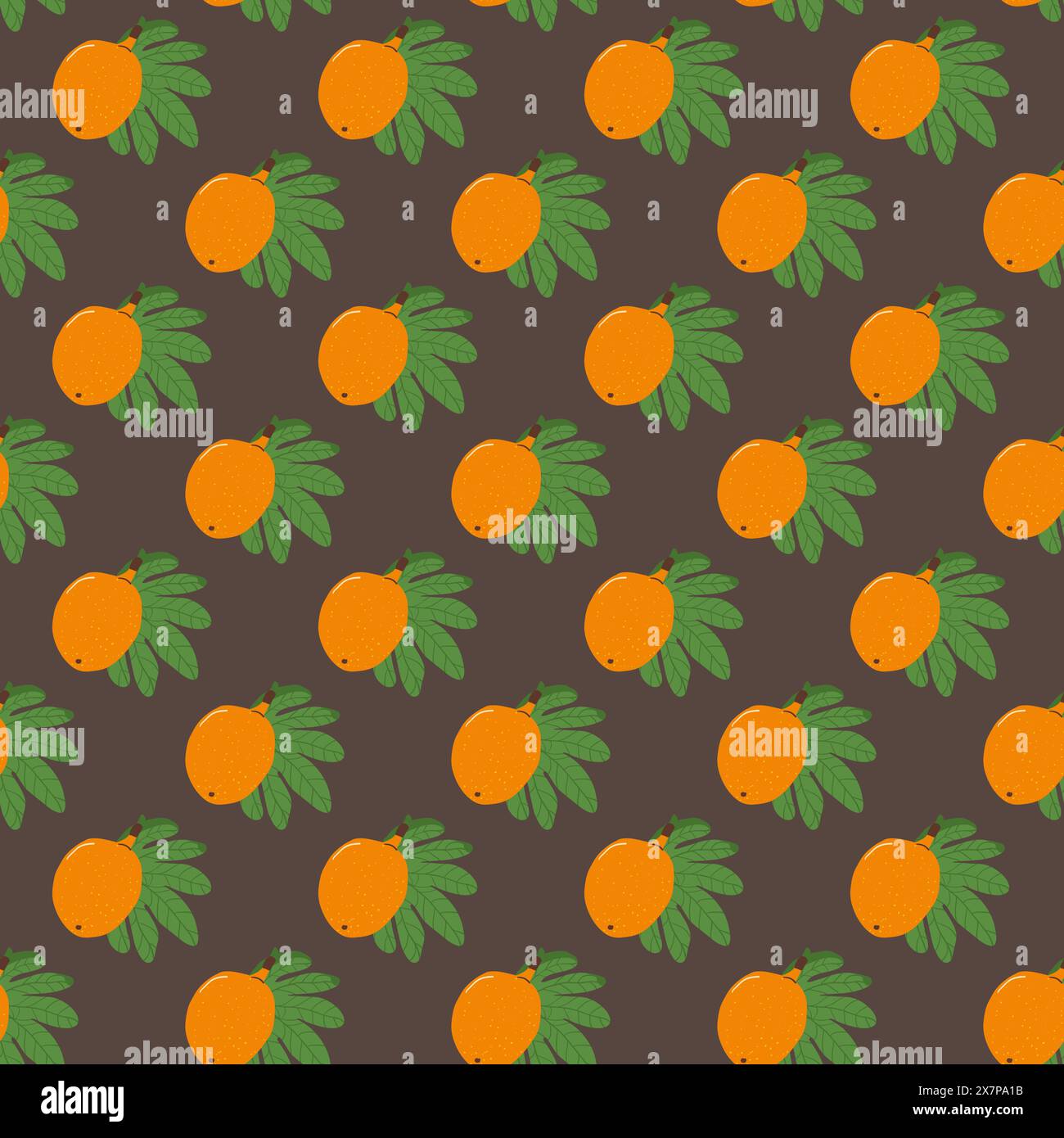 Sweet granadilla fruit seamless pattern. Tropical fruits with foliage ...