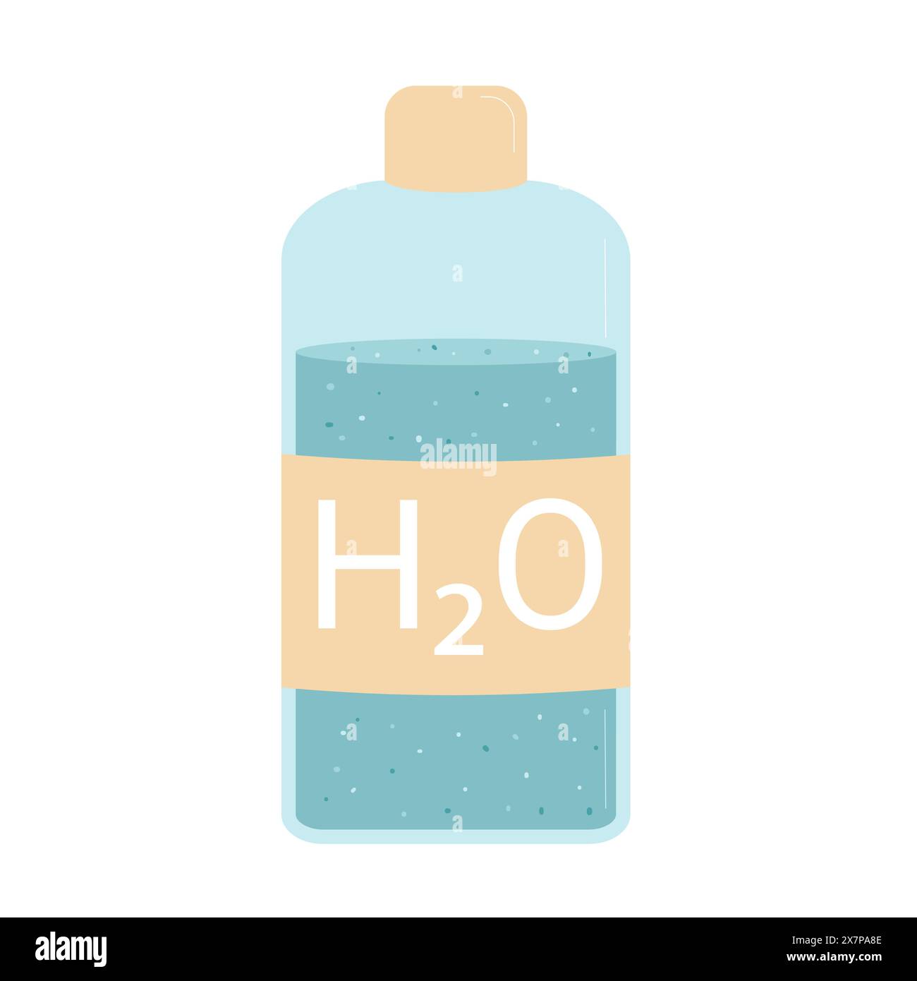 Bottle of still water isolated on white background. Stay hydrated ...