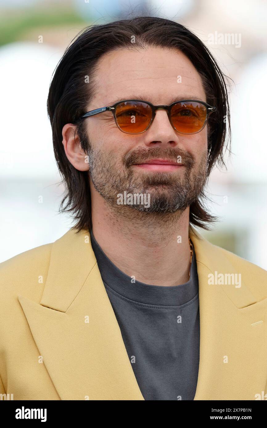 Sebastian Stan poses at the photo call of 'The Apprentice' during the ...