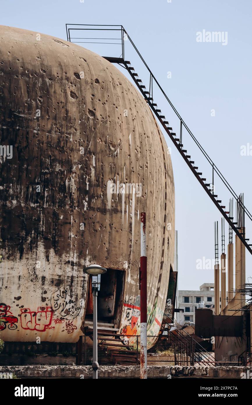 The Egg, or the Dome, is an unfinished cinema building in Beirut ...
