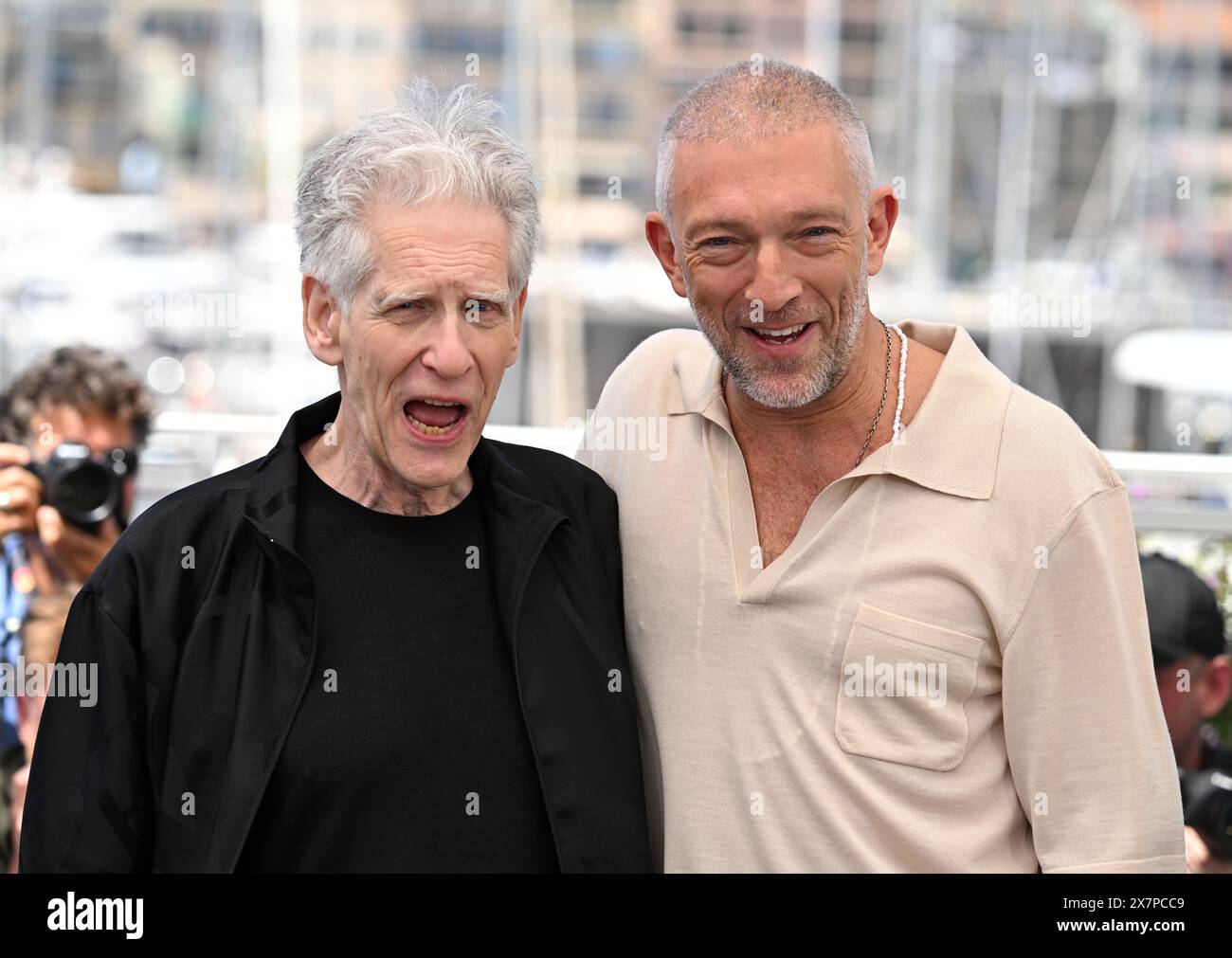 Cannes, France. May 21st, 2024. David Cronenberg and Vincent Cassel attending The Shrouds ...