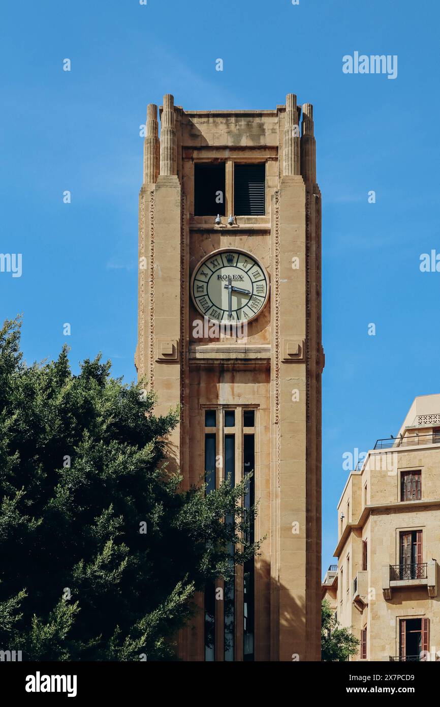 Beirut, Lebanon — 24.04.2023: Al-Abed Clock Tower (Rolex Clock Tower ...