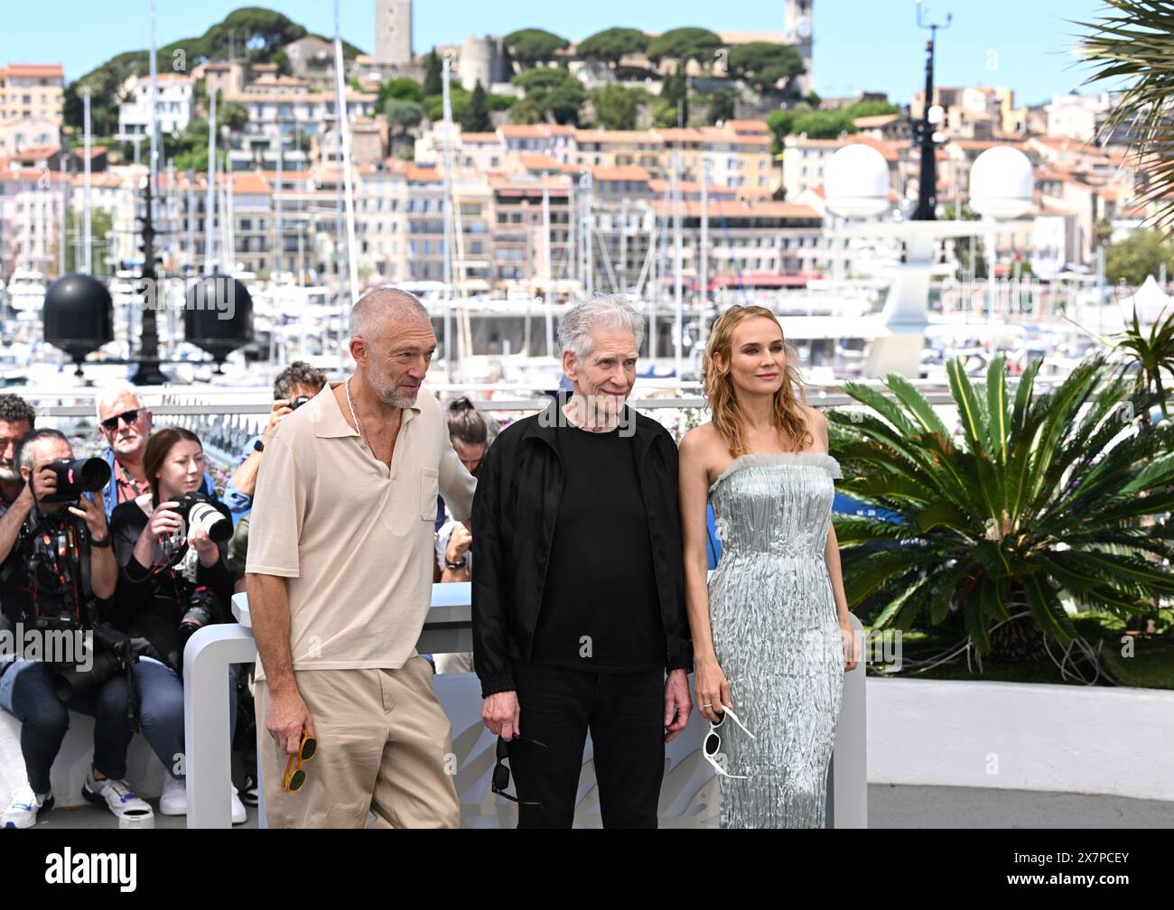Cannes, France. May 21st, 2024. David Cronenberg, Vincent Cassel and Diane Kruger attending The ...