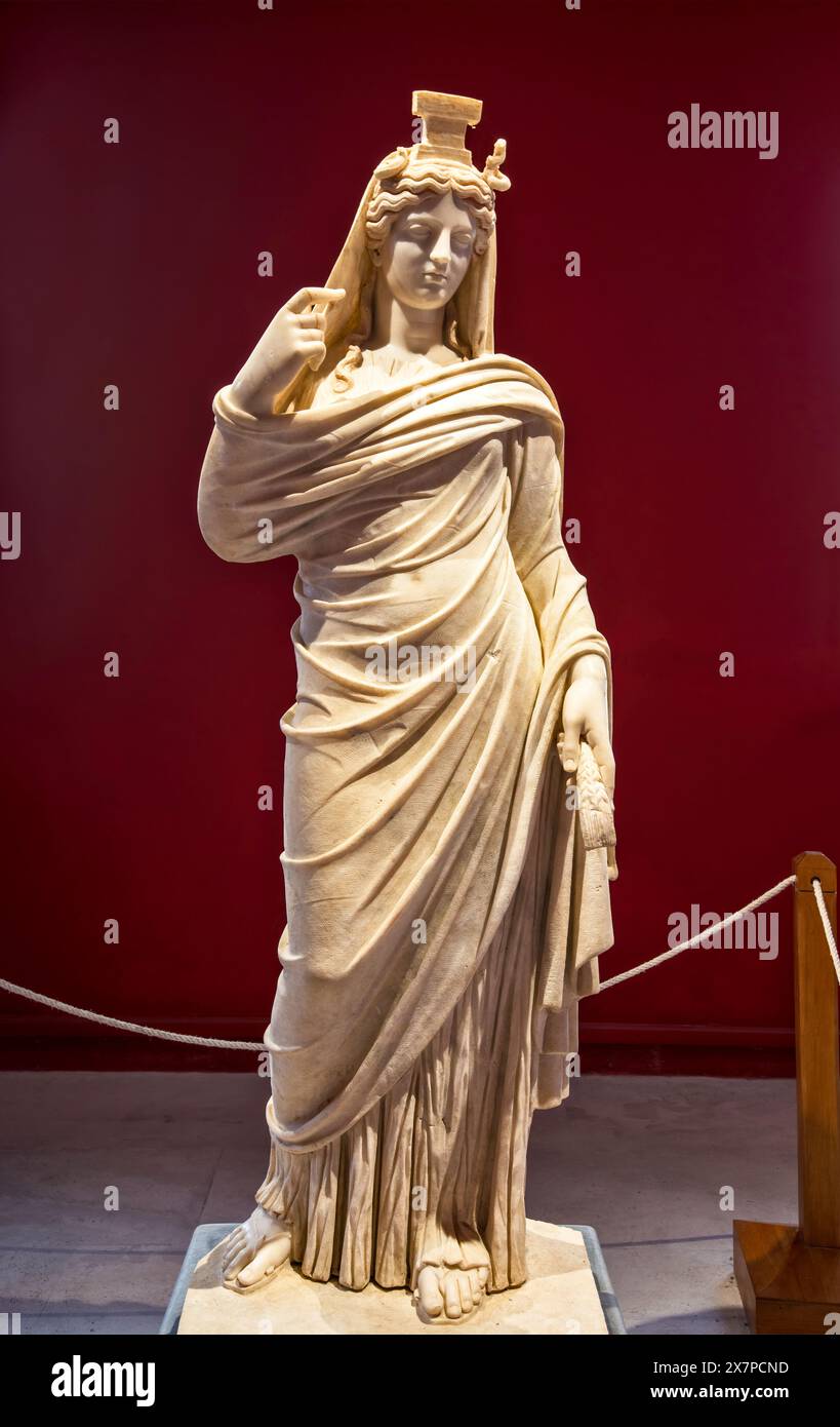 Marble statue of Demeter, Roman period, 2nd century AD, Ierapetra ...