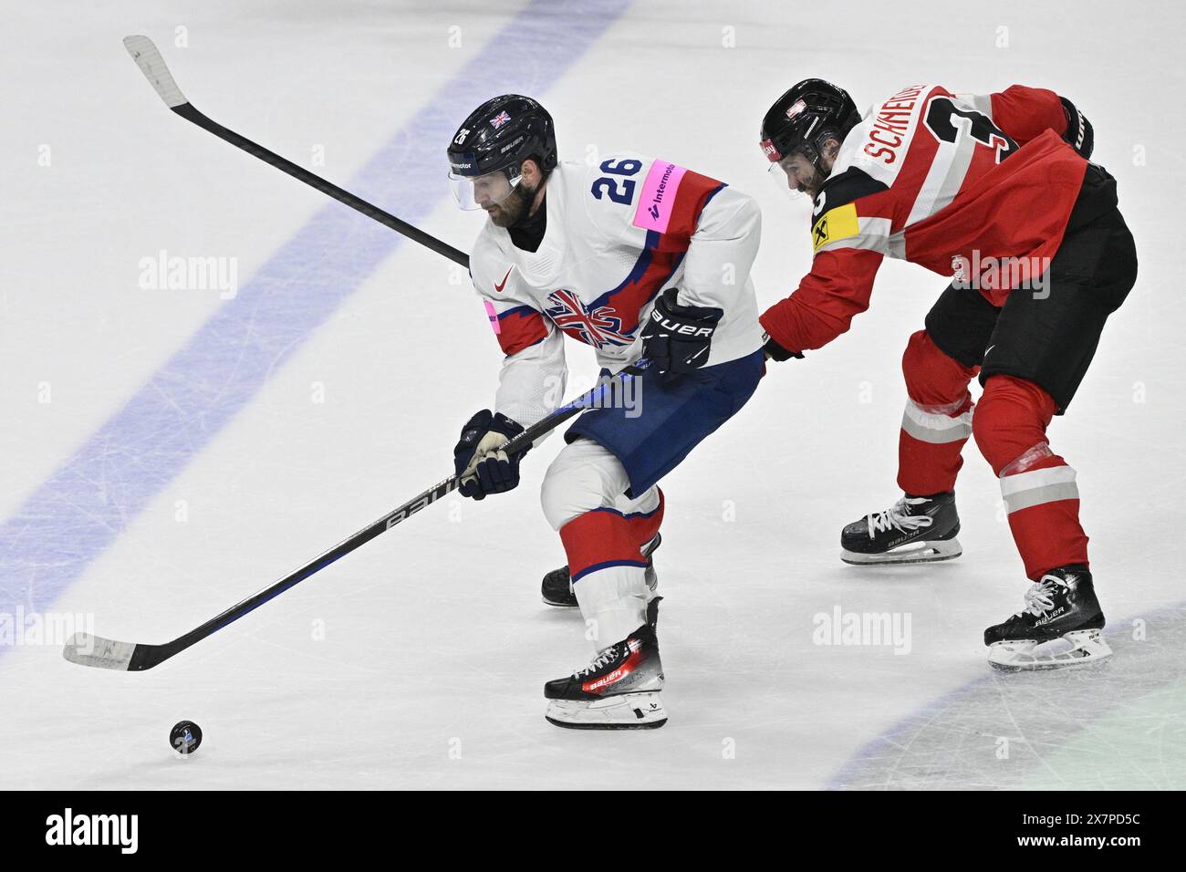 Prague, Czech Republic. 21st May, 2024. L-R Evan Mosey (GBR) and Peter ...