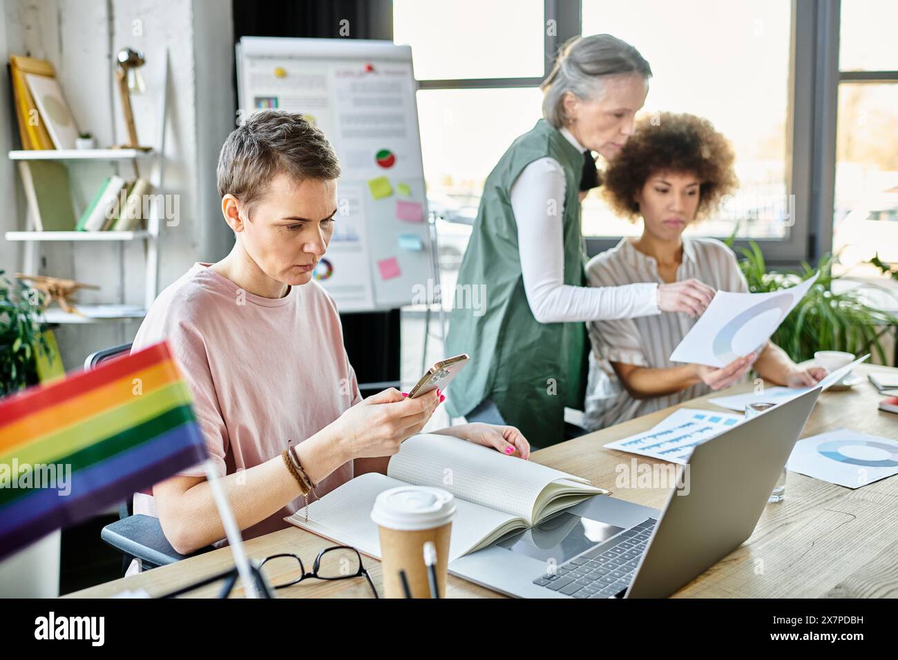 Committed diverse businesswomen, including members of the LGBT ...