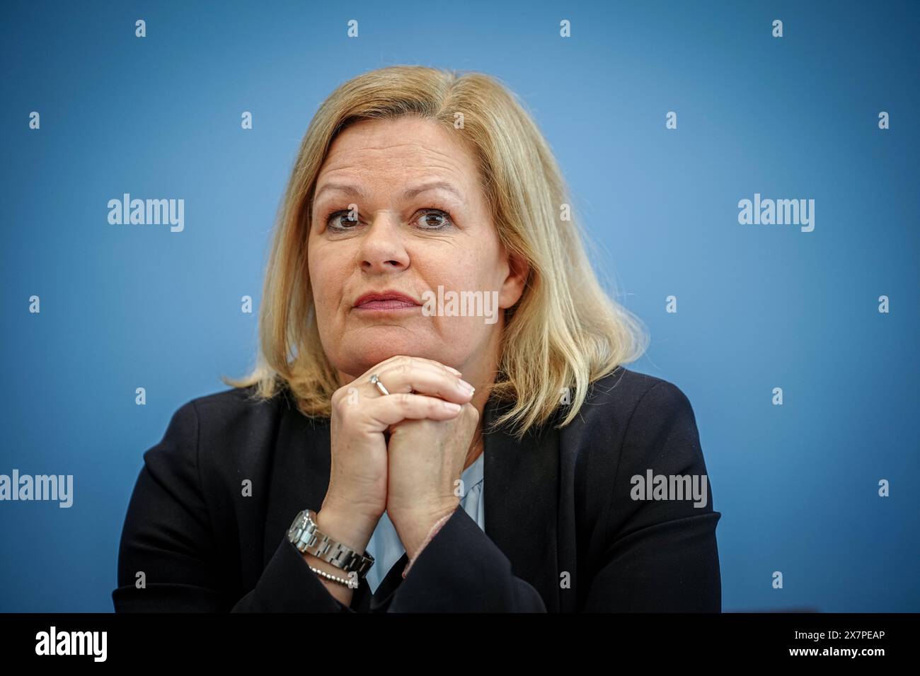 Berlin, Germany. 21st May, 2024. Nancy Faeser (SPD), Federal Minister ...