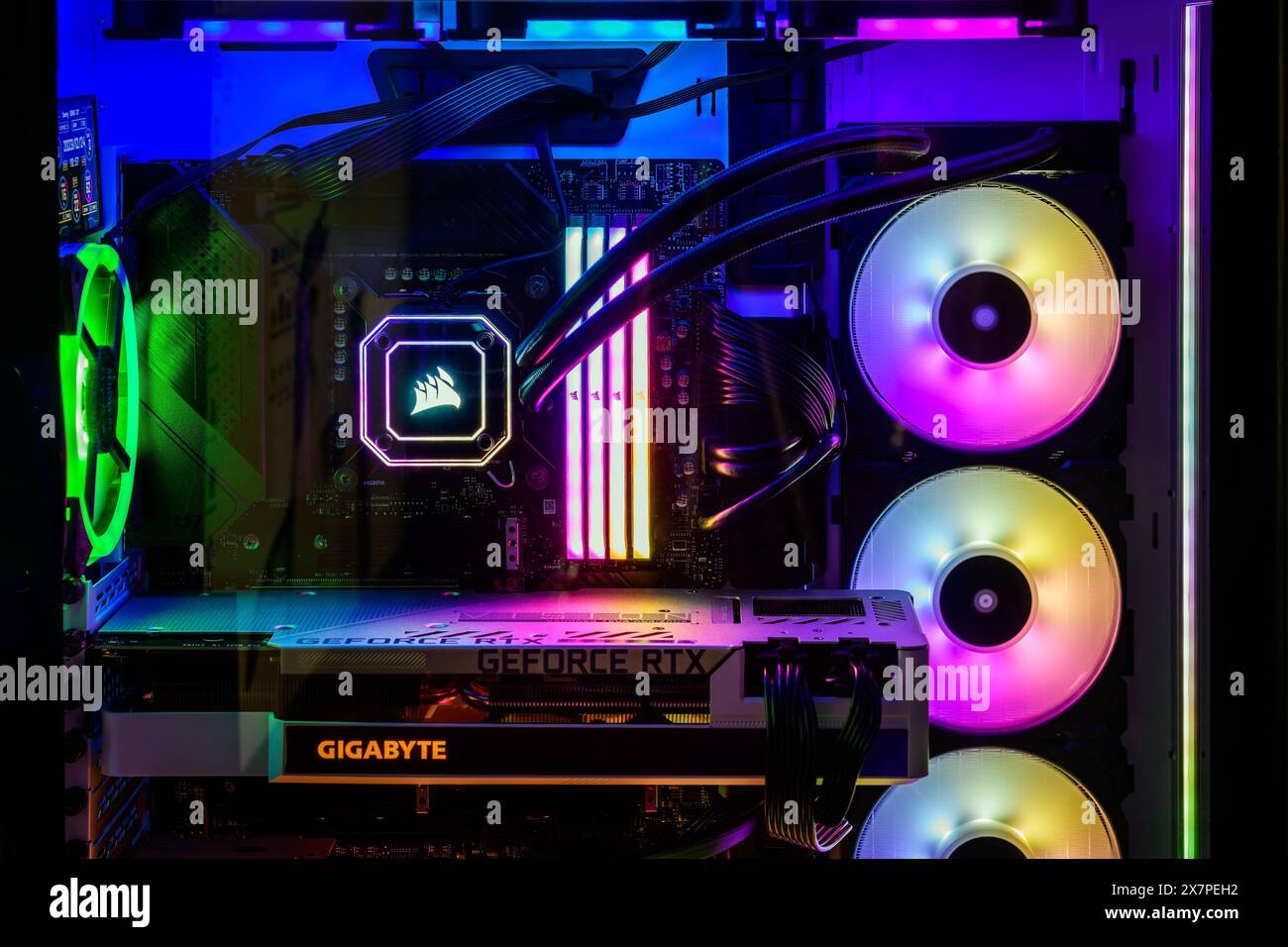 Adelaide, Australia - December 24, 2023: Close-up view of modern gaming ...