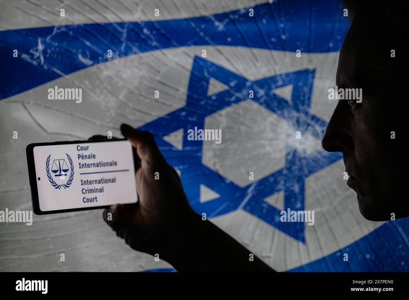 The International Court of Justice (ICJ) logo is displayed on a ...