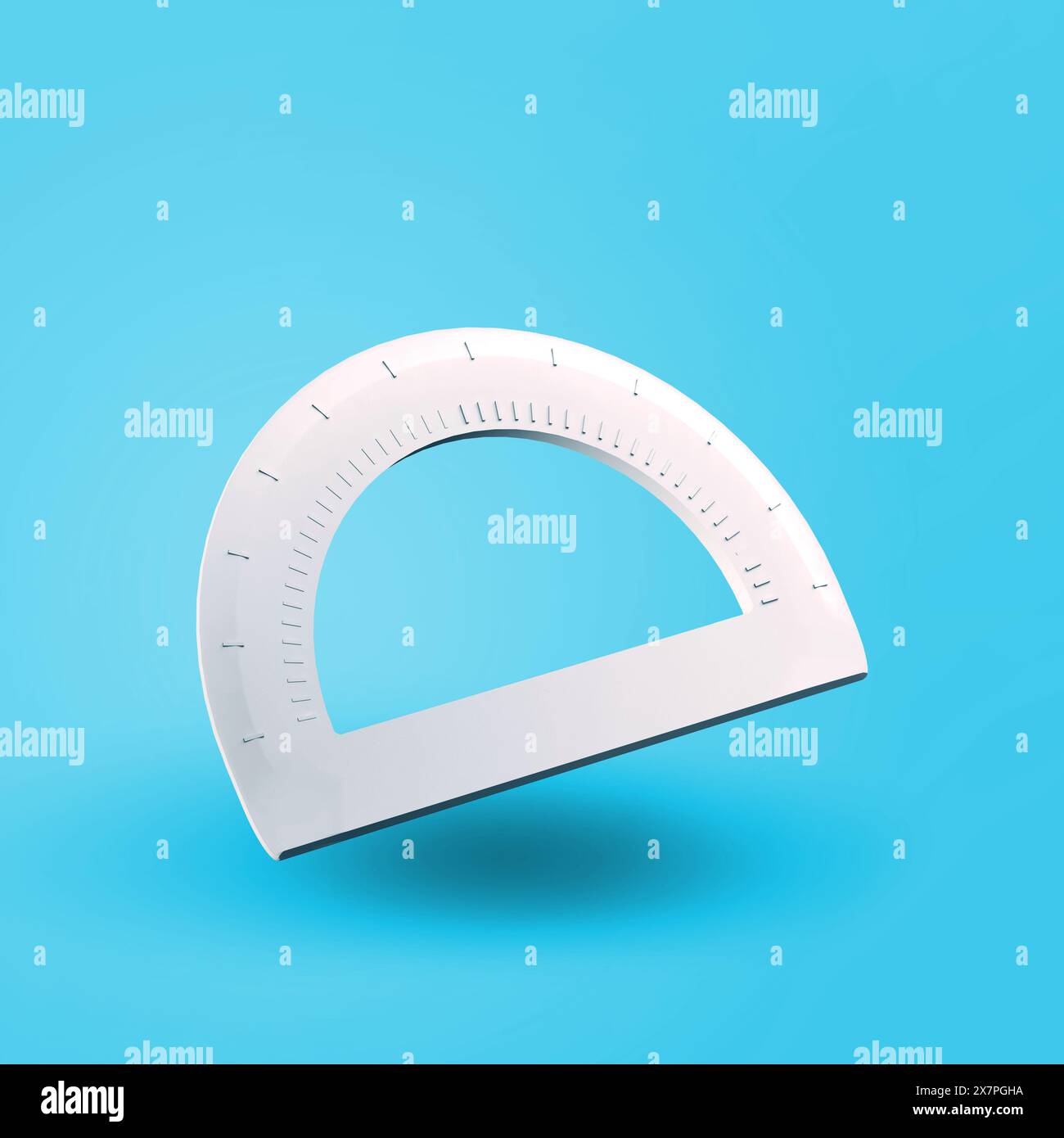 Various design 3d objects icons - ruler Stock Photo - Alamy