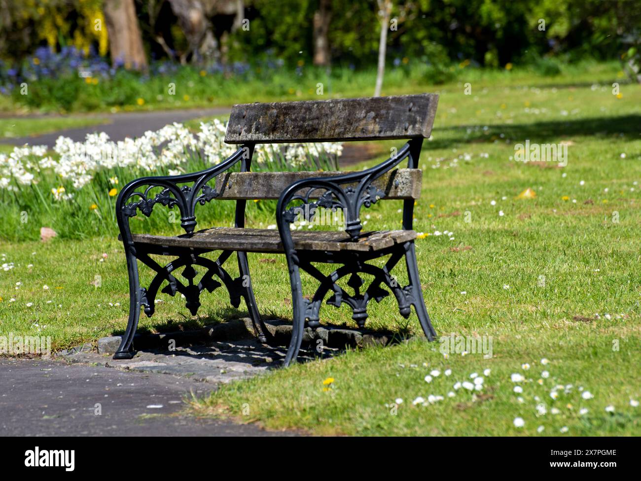 Interesting bench in National Botanic Garden, Dublin, Ireland Stock ...