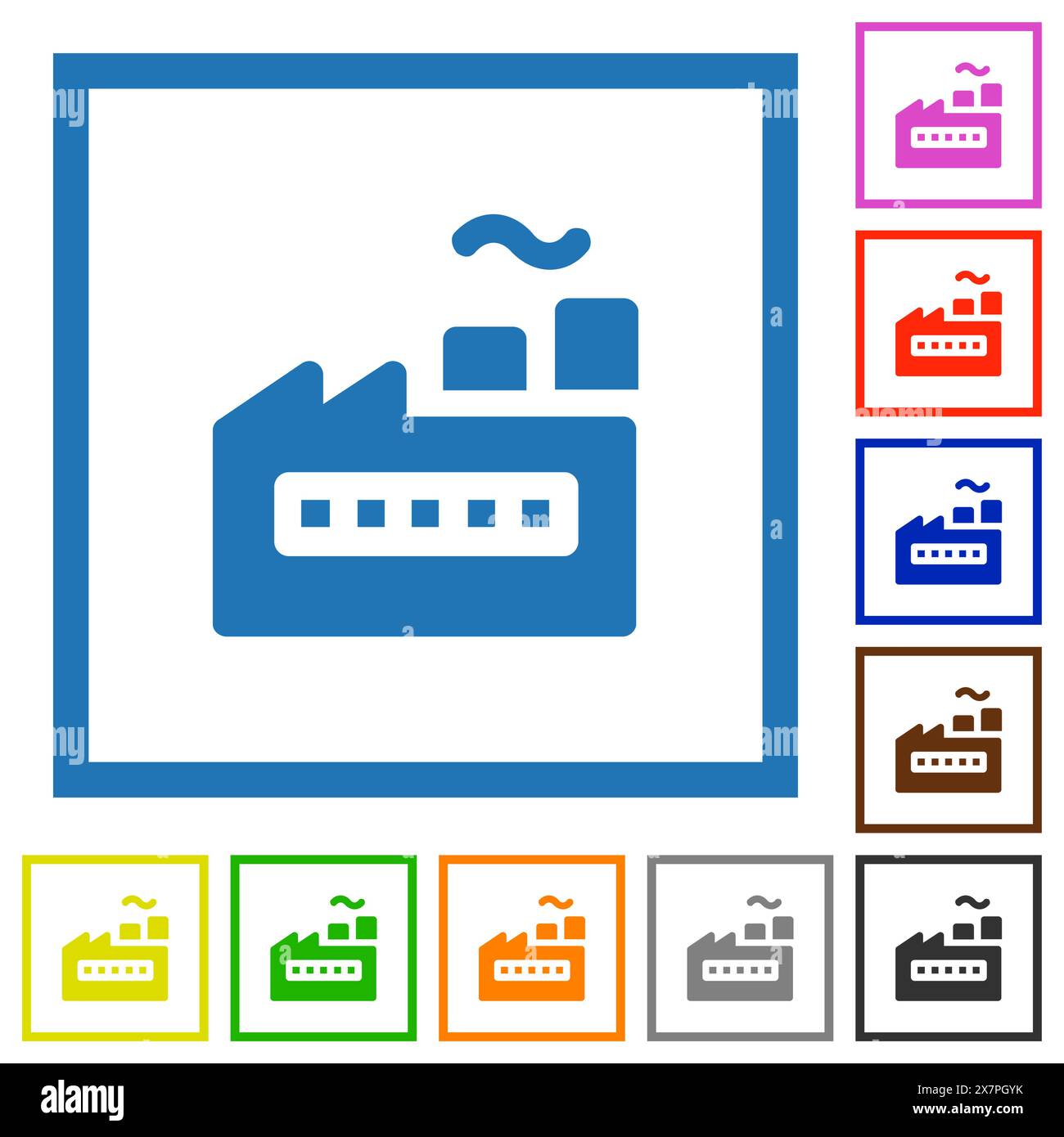 Factory complex in Stock Vector Images - Alamy