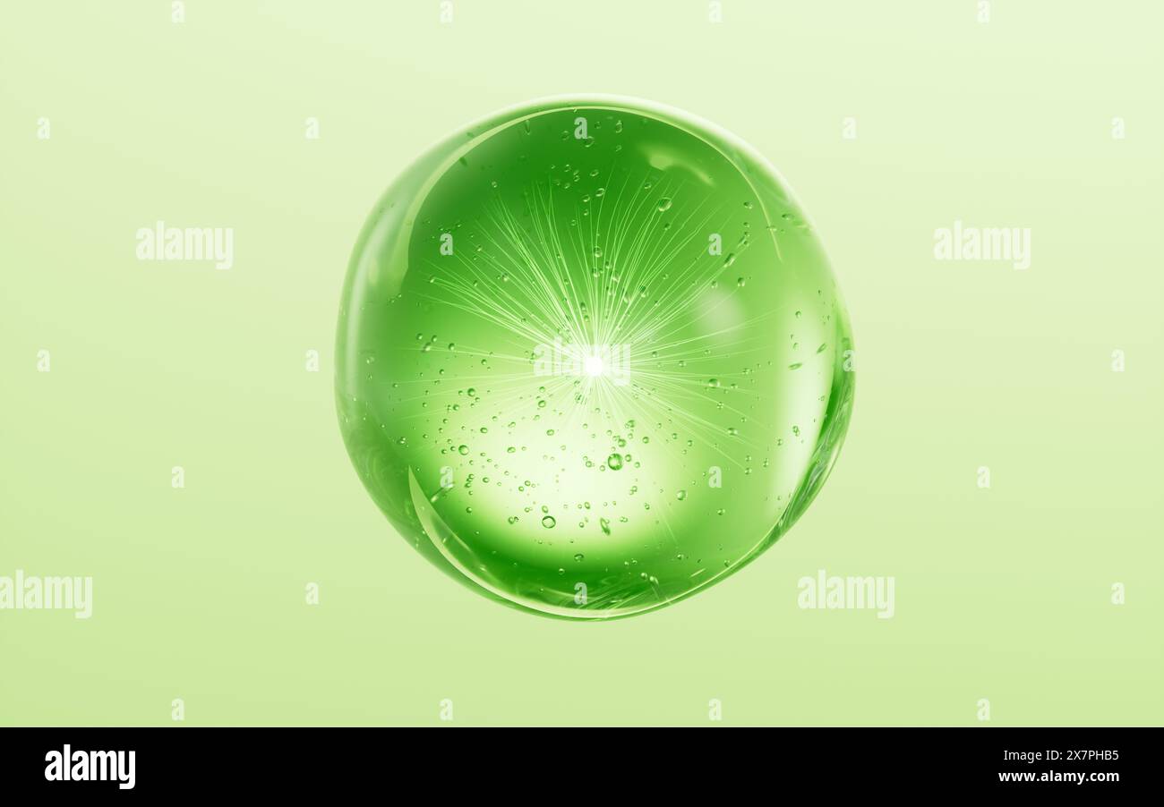 Green cosmetics liquid ball hi-res stock photography and images - Alamy