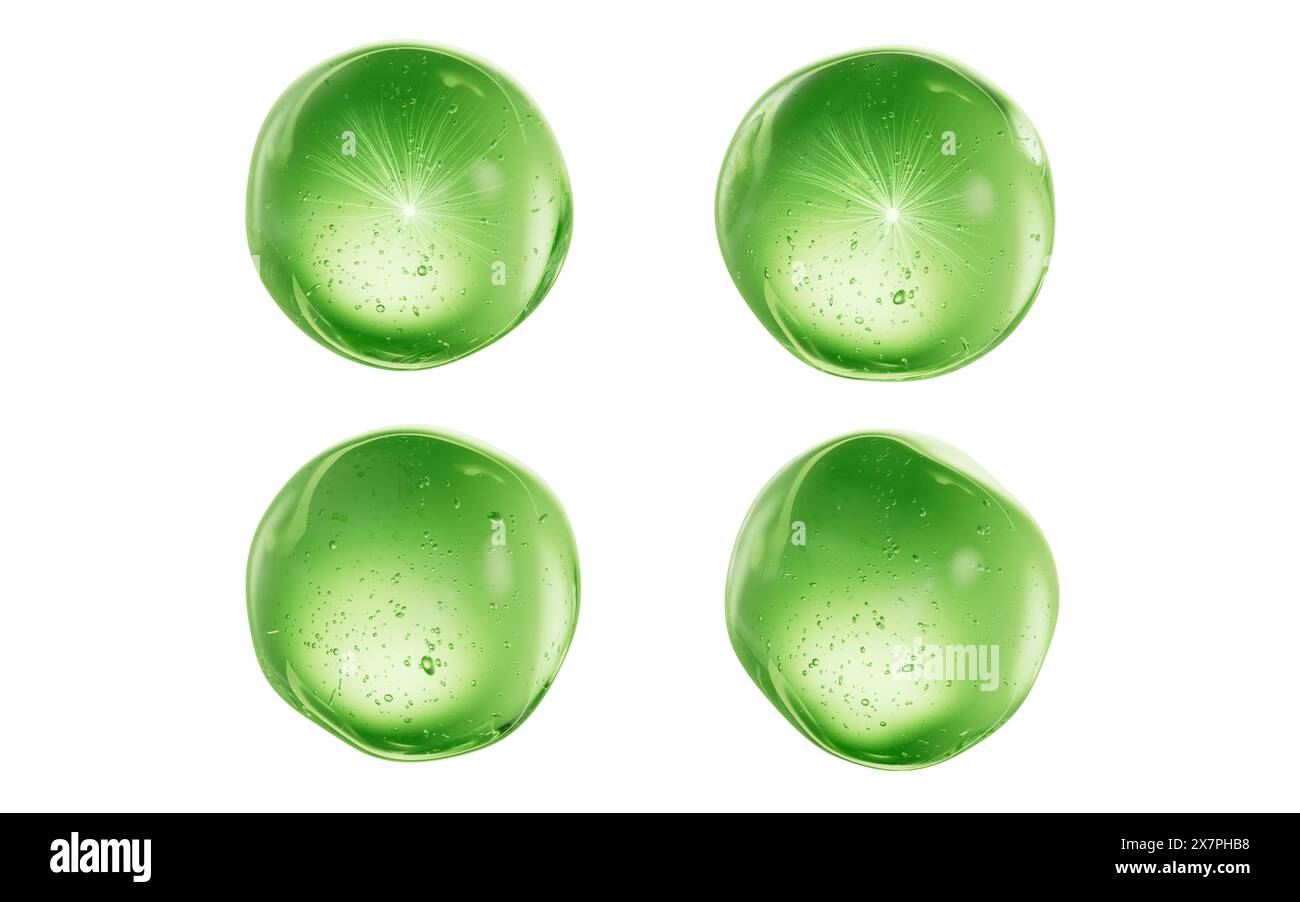 Green cosmetics liquid ball hi-res stock photography and images - Alamy