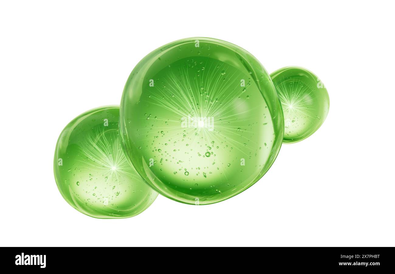 Green cosmetics liquid ball hi-res stock photography and images - Alamy