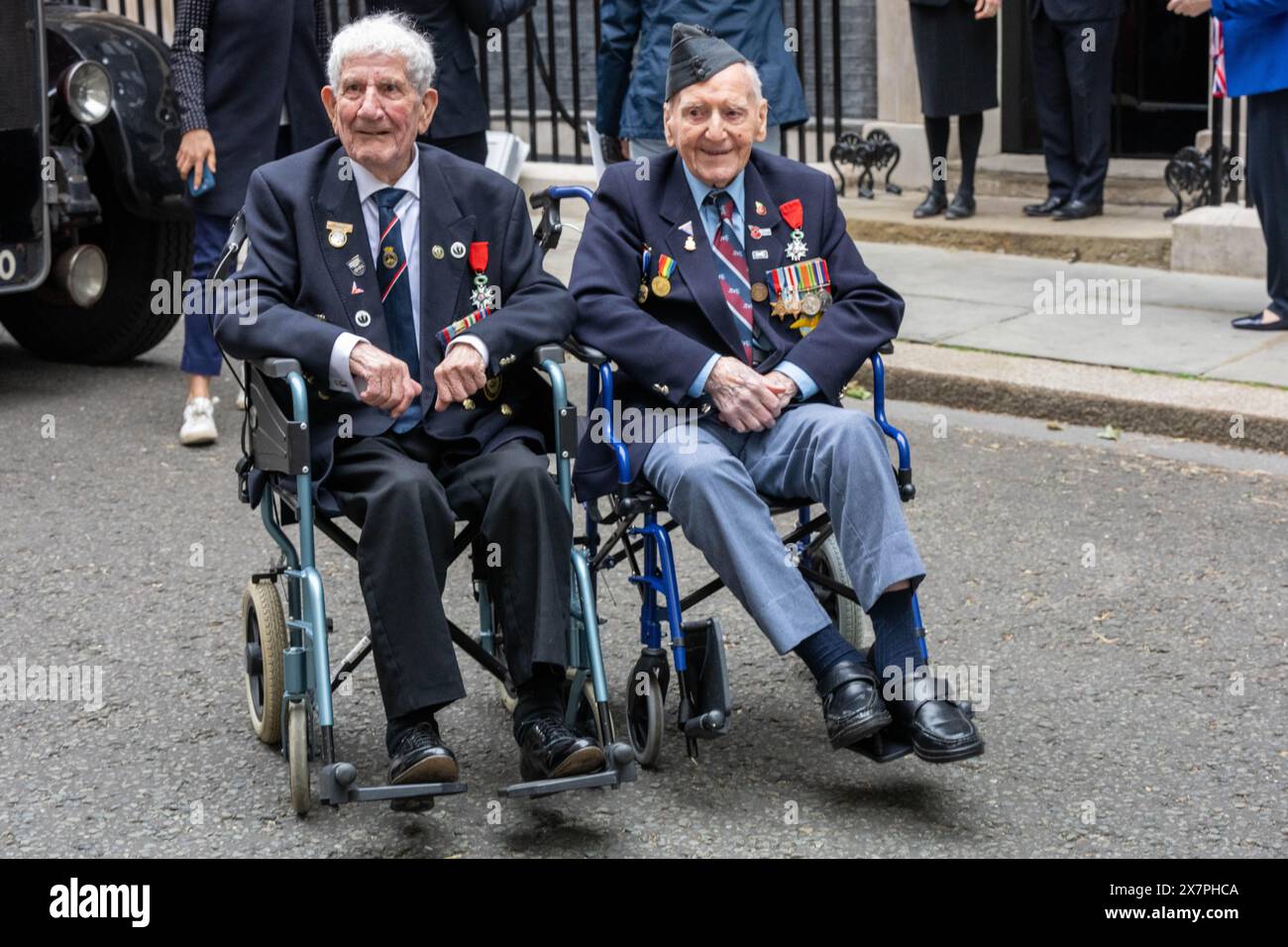 London UK 21st May 2024 D Day commemorations in Downing Street London ...