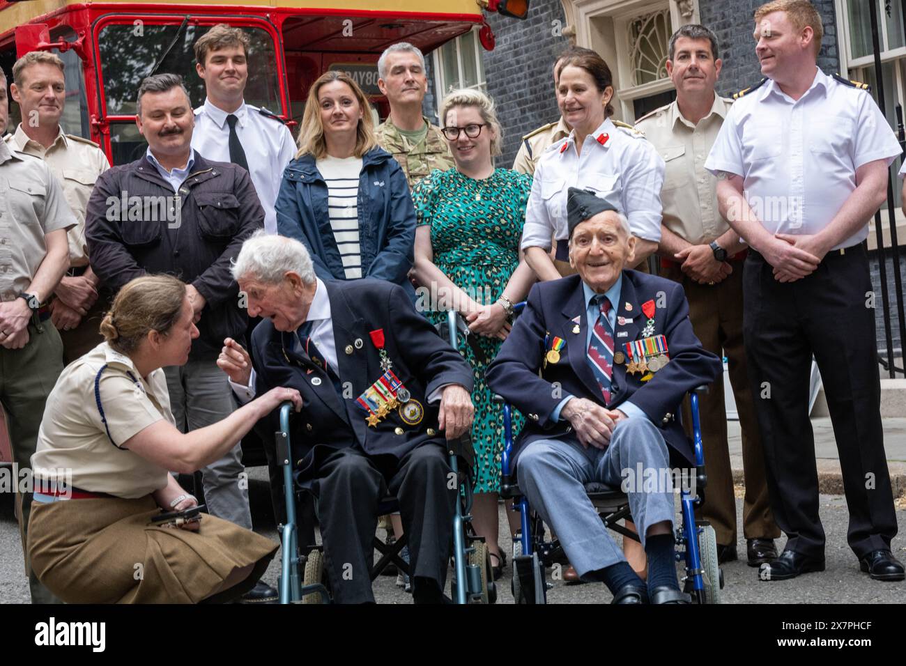 London, UK. 21st May, 2024. D Day commemorations in Downing Street ...