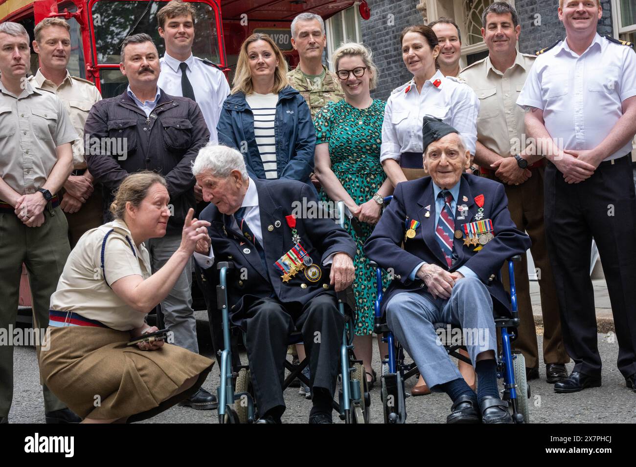 London, UK. 21st May, 2024. D Day commemorations in Downing Street ...
