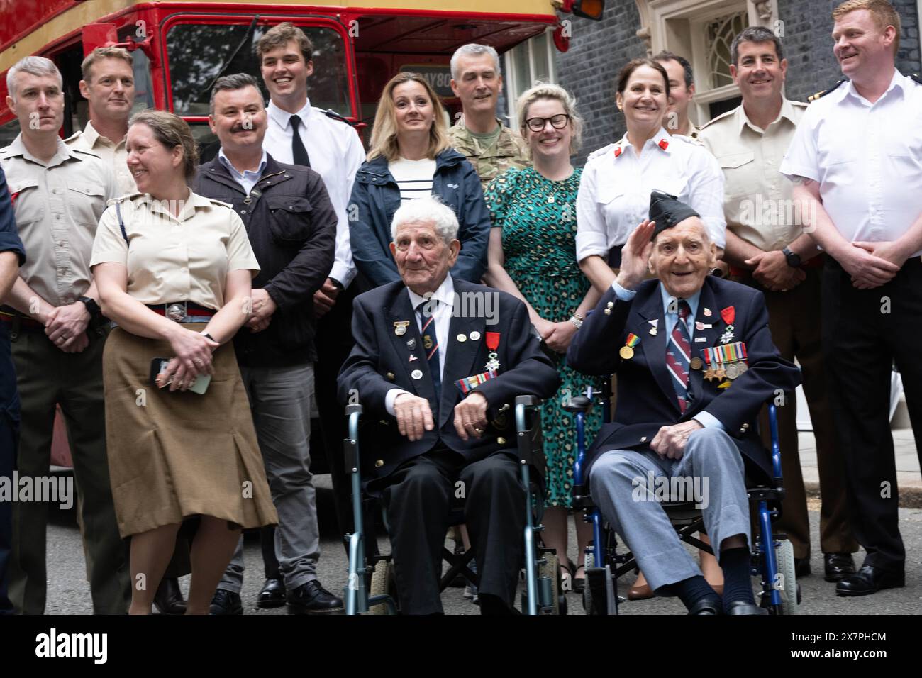 London UK 21st May 2024 D Day commemorations in Downing Street London ...