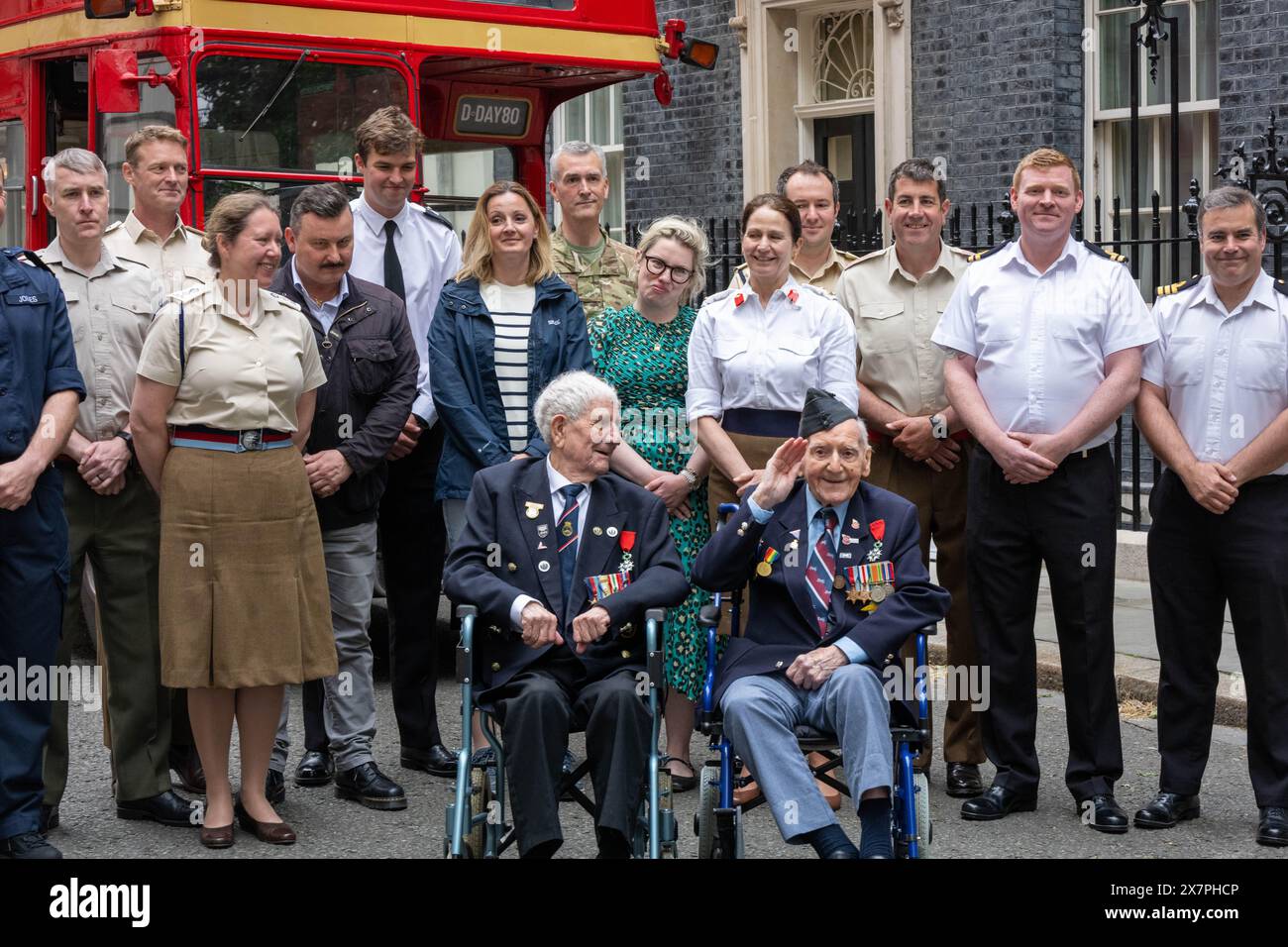 London, UK. 21st May, 2024. D Day commemorations in Downing Street ...