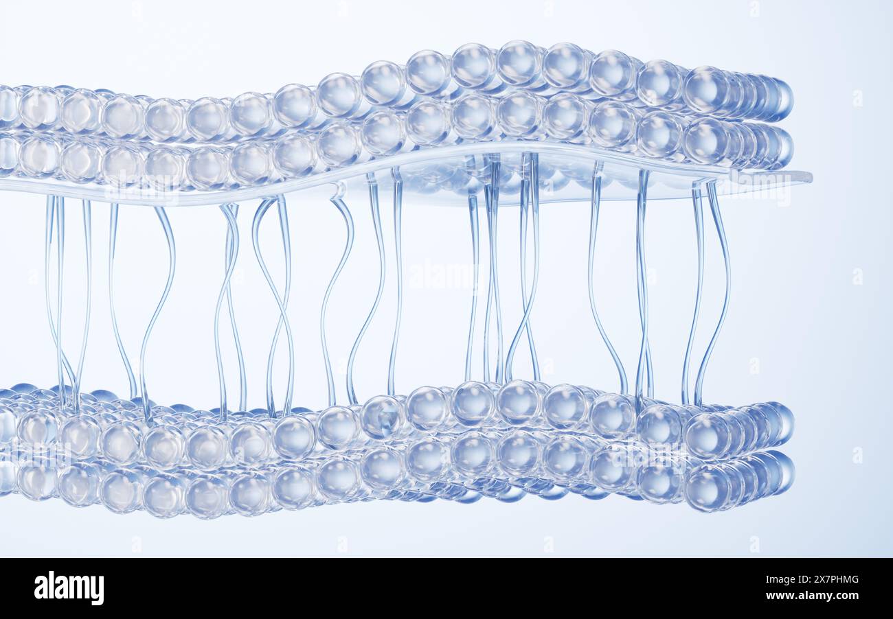 Skin cell background with cosmetics concept, 3d rendering. 3D ...