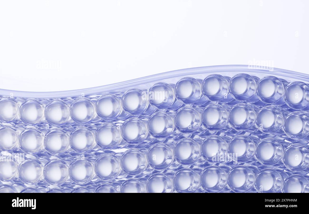 Skin cell background with cosmetics concept, 3d rendering. 3D ...