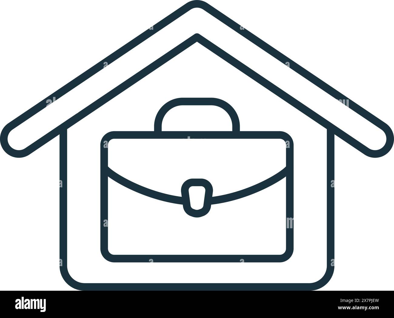 Work From Home icon. Monochrome simple Remote Work icon for templates ...