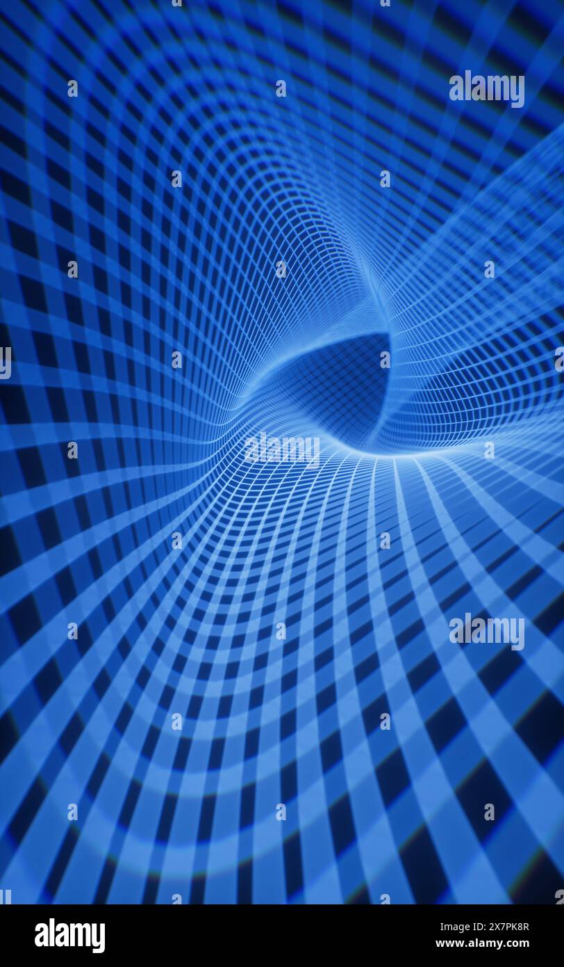 Triangle technology grid tunnel, 3d rendering. 3D illustration Stock Photo - Alamy