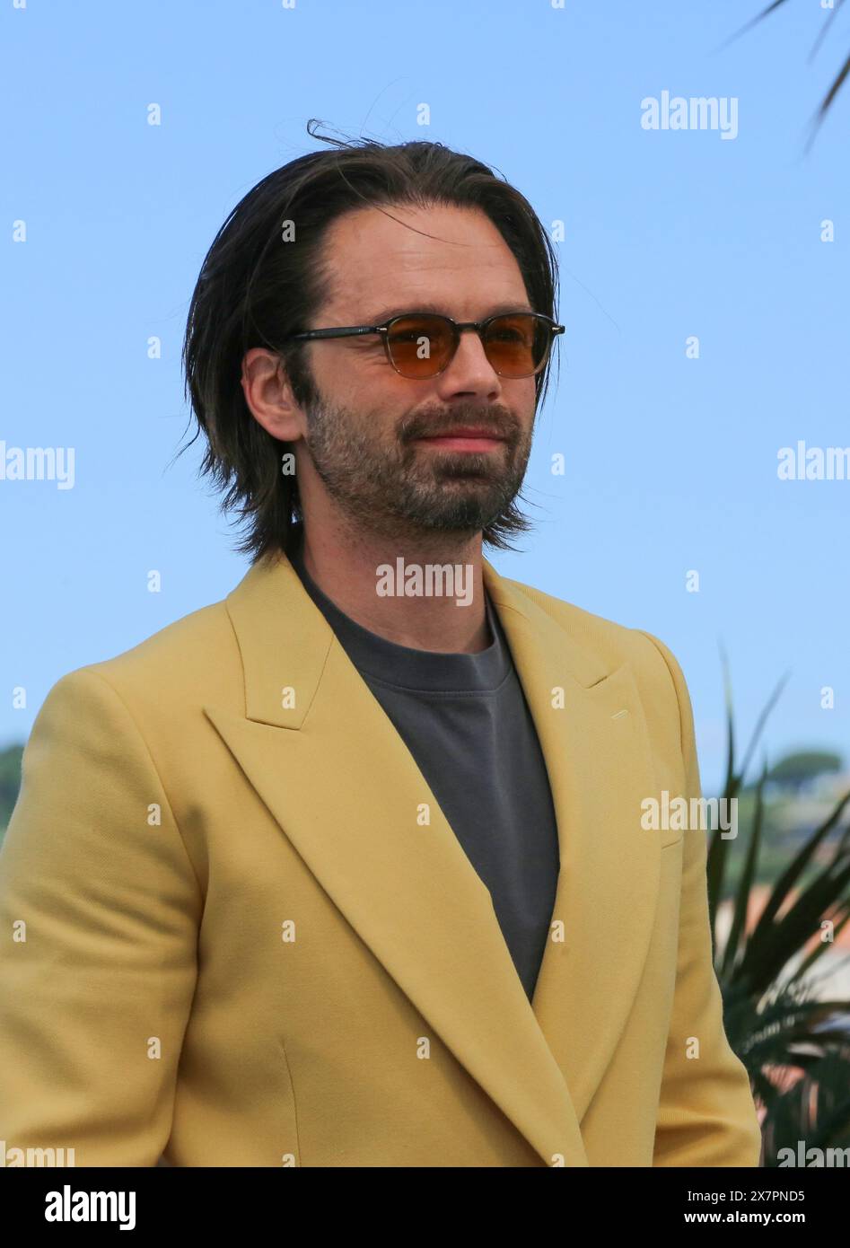 Cannes, France. 21st May, 2024. Sebastian Stan at The Apprentice film ...