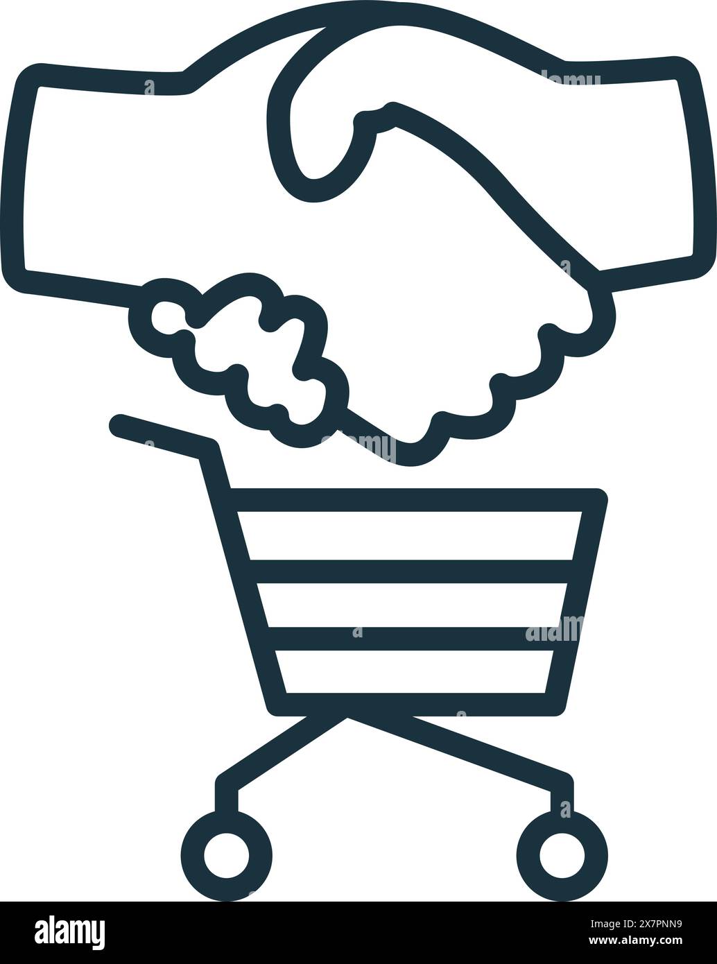 Fair Trade icon. Monochrome simple Social Responsibility icon for ...