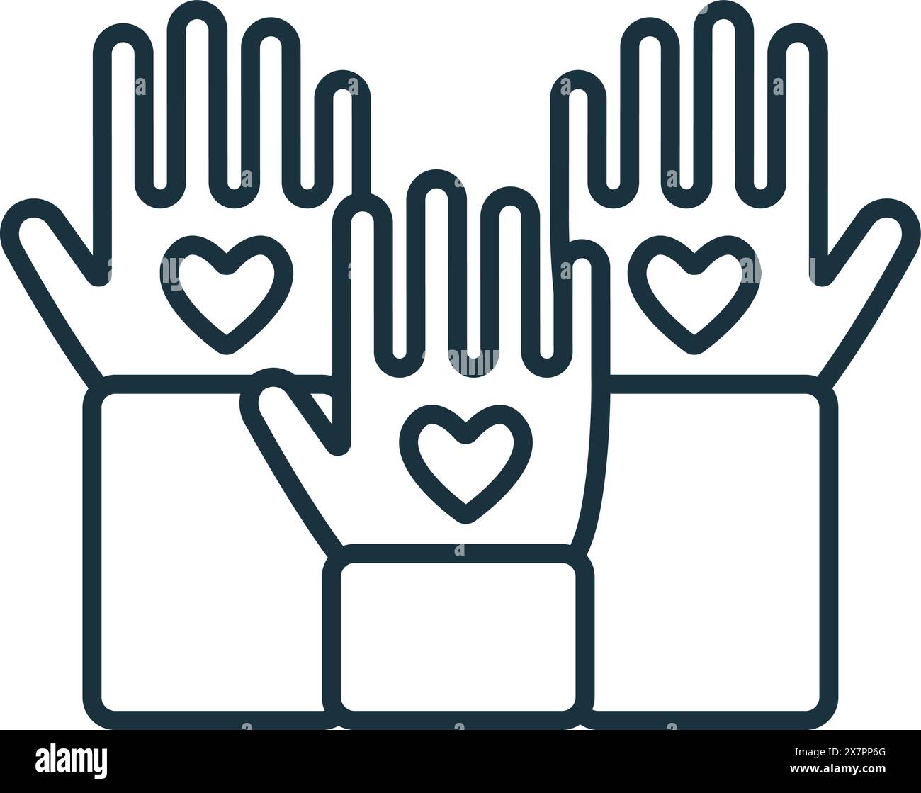 Volunteerism icon. Monochrome simple Social Responsibility icon for ...
