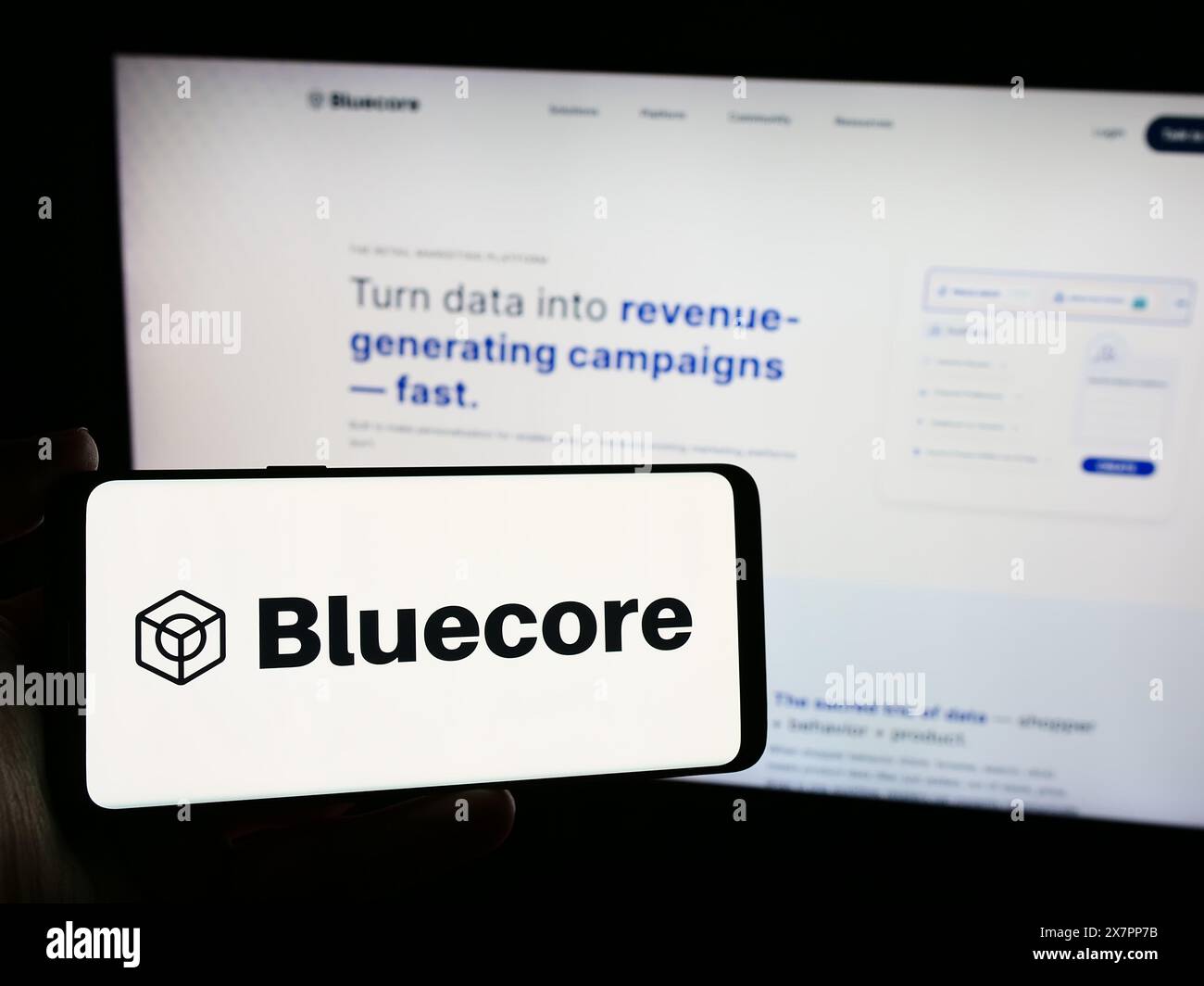 Bluecore logo hi-res stock photography and images - Alamy