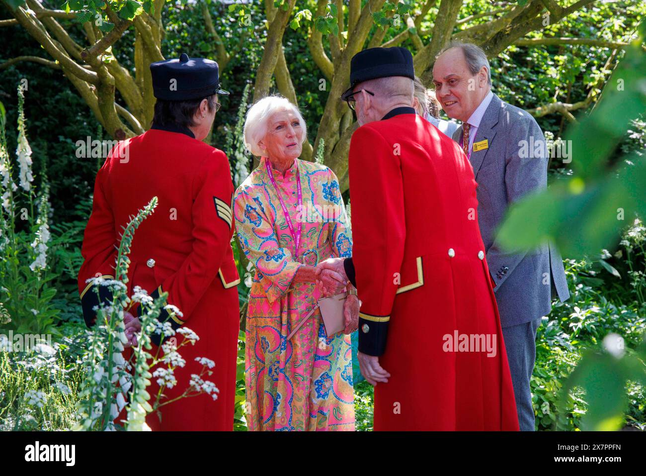 Dame Mary Berry, Chef, Television presenter and author, at the RHS ...
