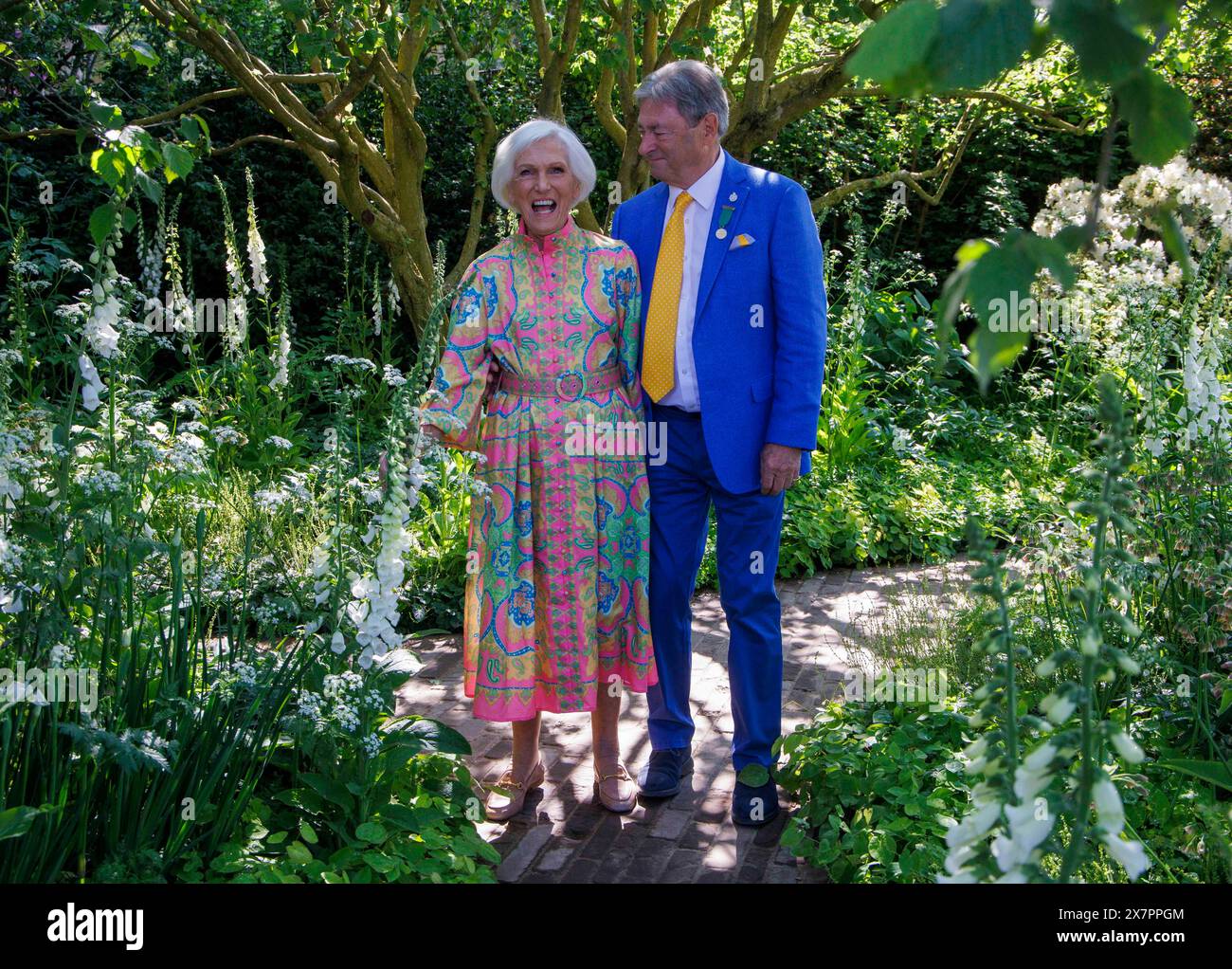 Garden Designer and Journalist, Alan Titchmarsh with Dame Mary Berry ...