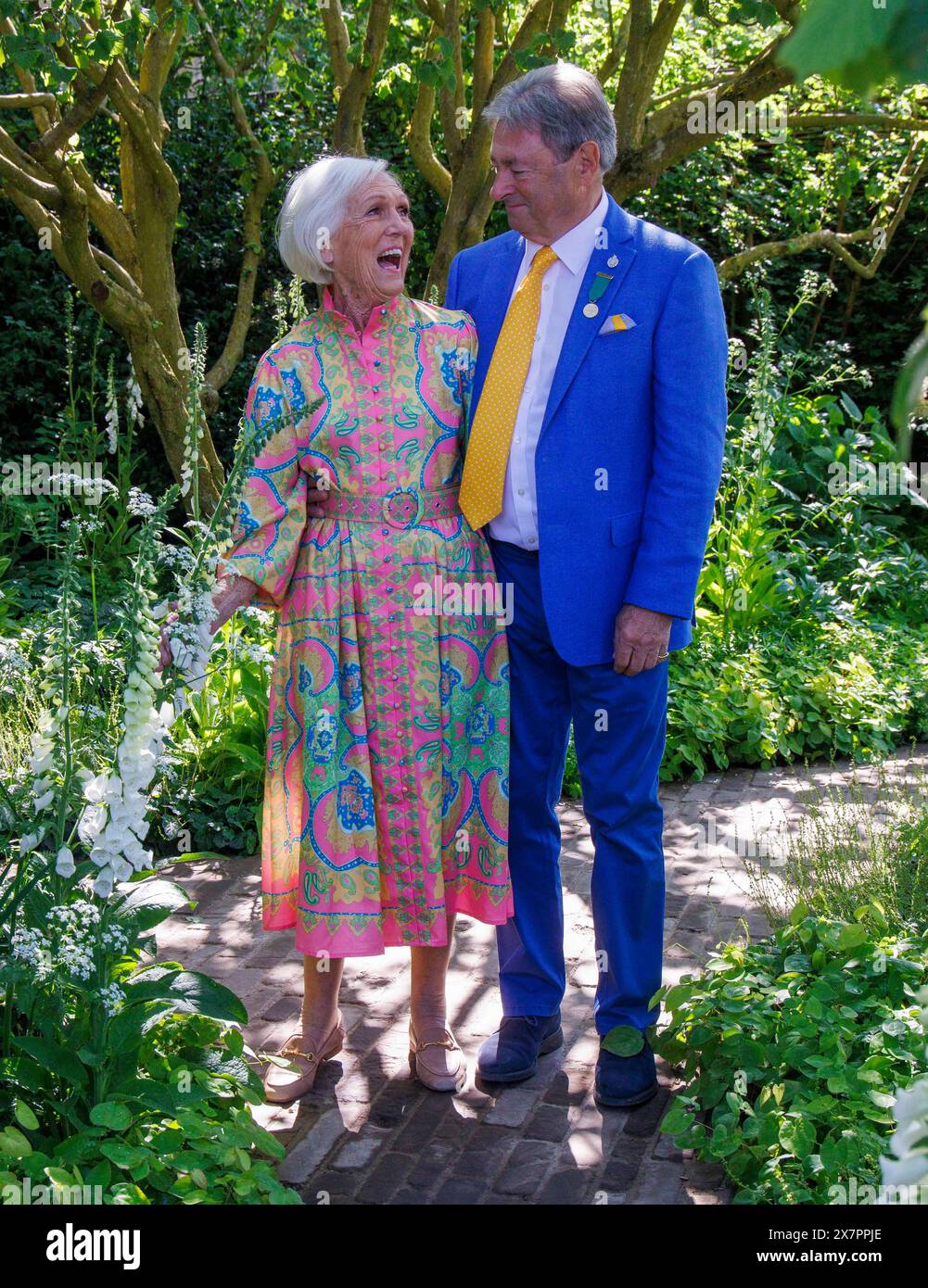Garden Designer and Journalist, Alan Titchmarsh with Dame Mary Berry ...