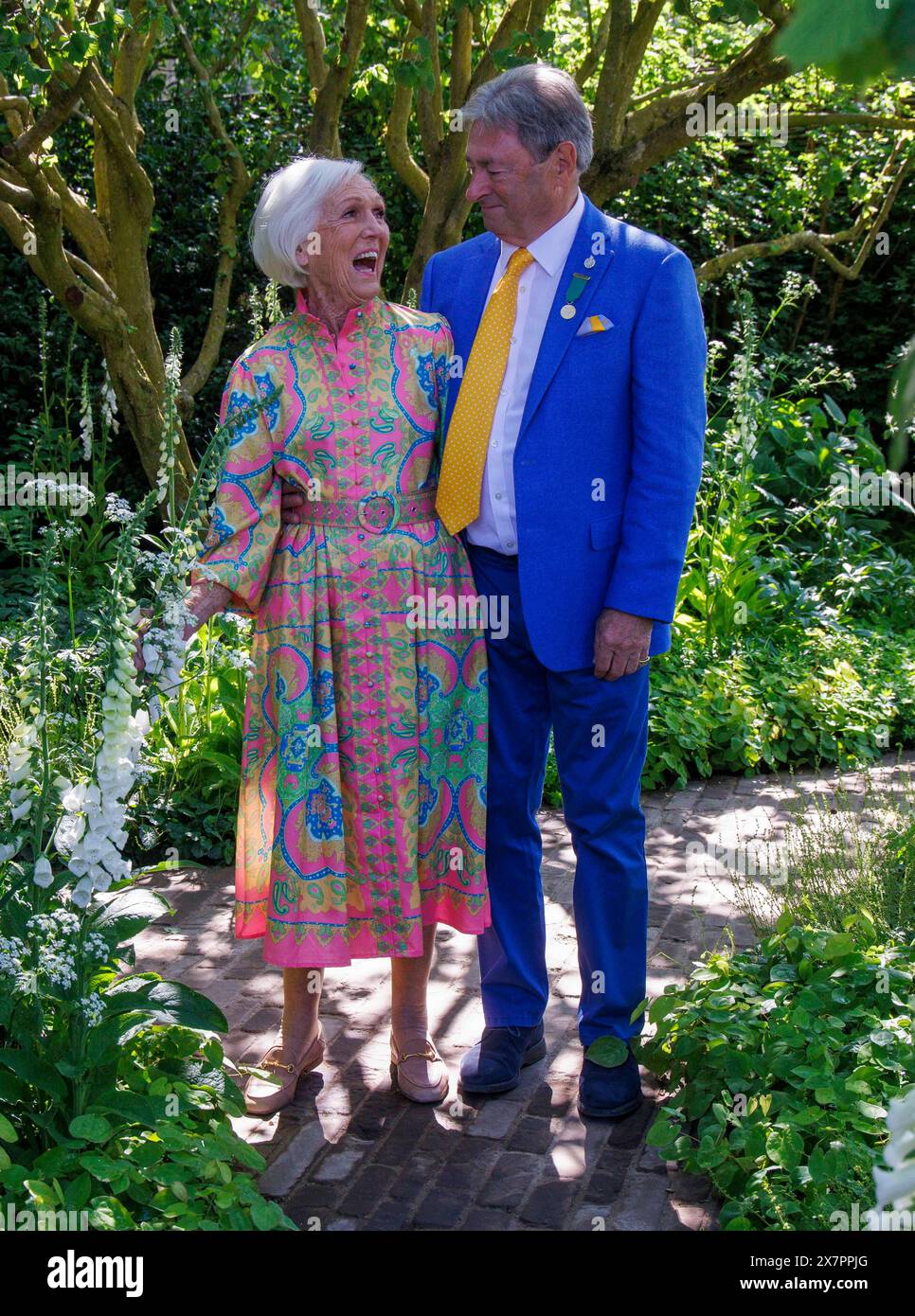 Garden Designer and Journalist, Alan Titchmarsh with Dame Mary Berry ...