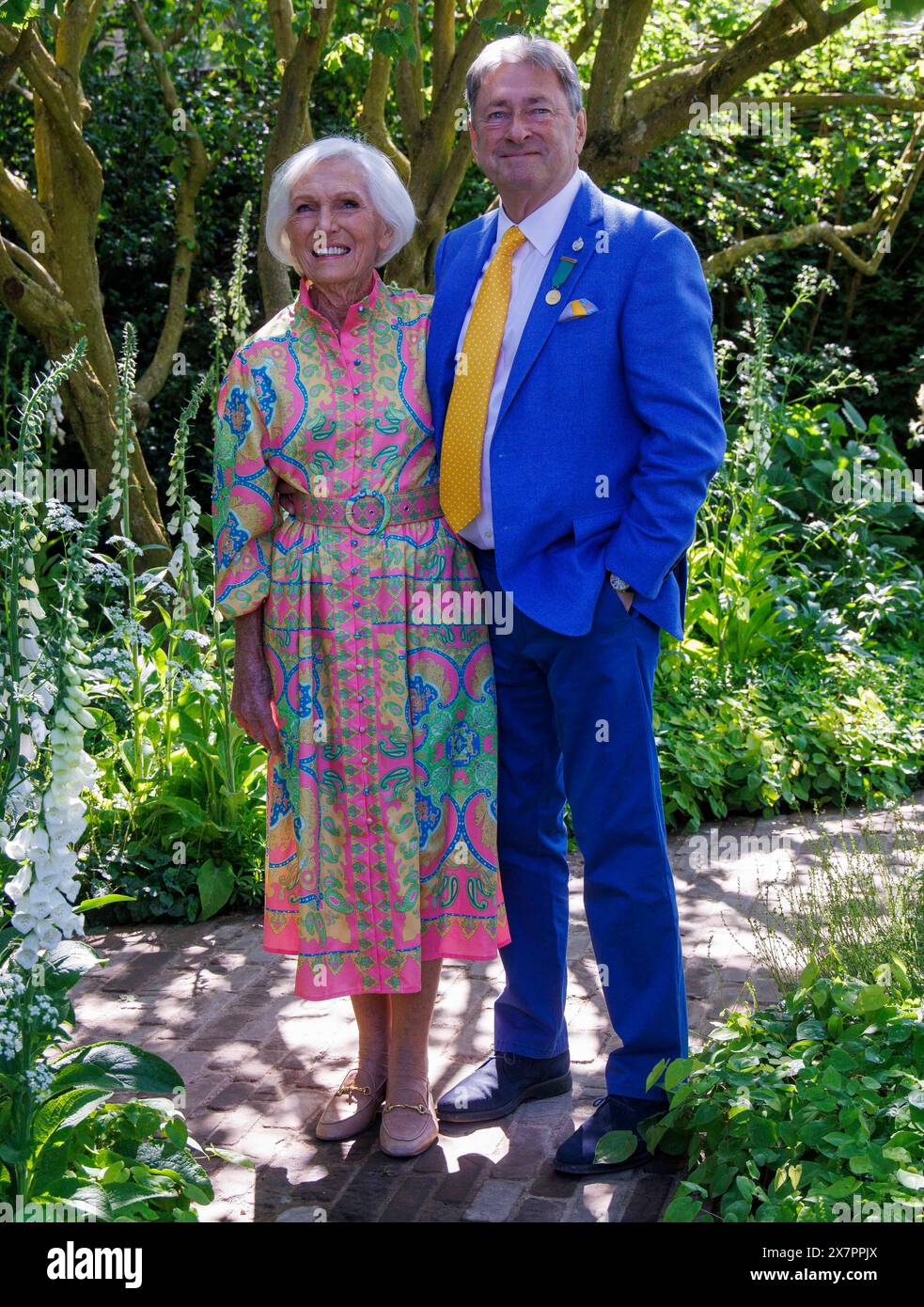 Garden Designer and Journalist, Alan Titchmarsh with Dame Mary Berry ...