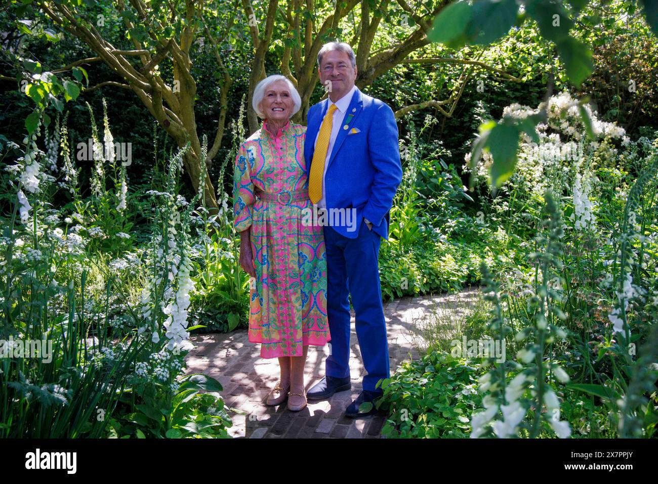 Garden Designer and Journalist, Alan Titchmarsh with Dame Mary Berry ...
