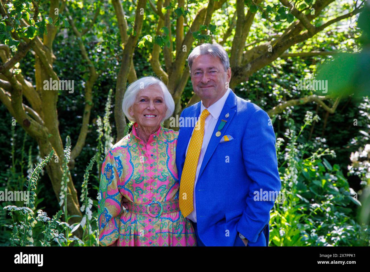 Garden Designer and Journalist, Alan Titchmarsh with Dame Mary Berry ...