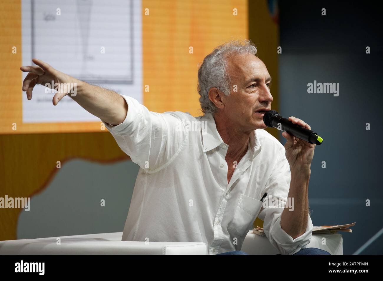 The Italian journalist Marco Travaglio Stock Photo - Alamy