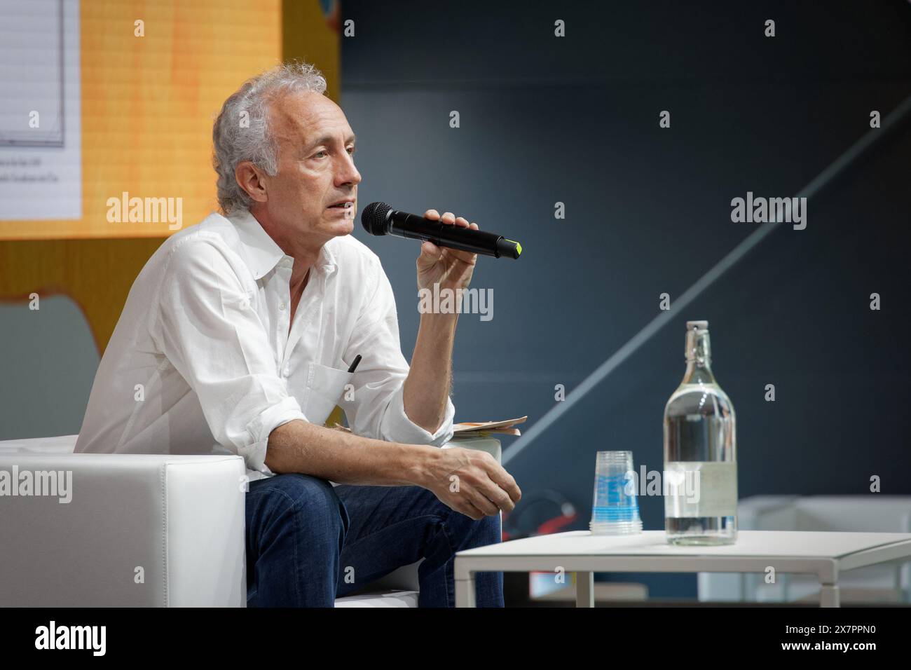 The Italian journalist Marco Travaglio Stock Photo - Alamy