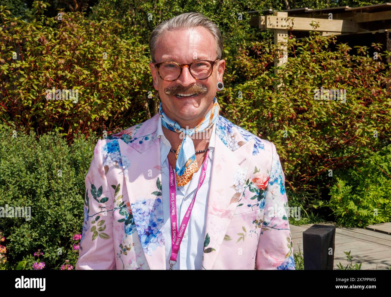 Celebrity florist Simon J Lycett at the RHS Chelsea Flower Show. He ...