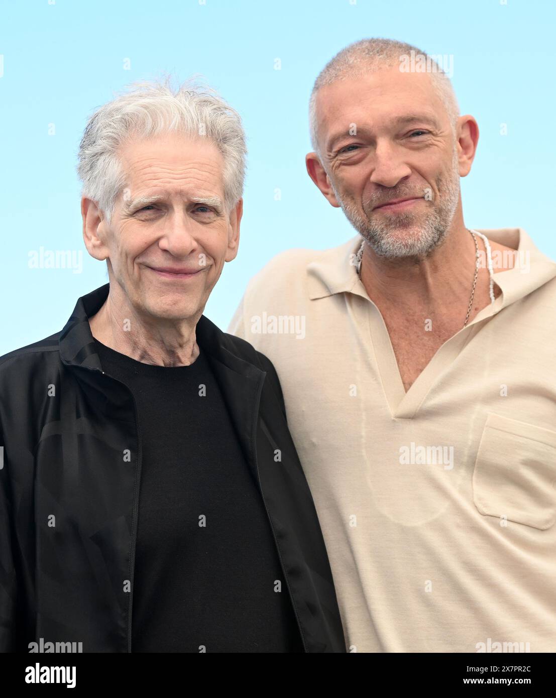 Cannes, France. 21st May, 2024. Canadian director David Cronenberg and French actor Vincent ...