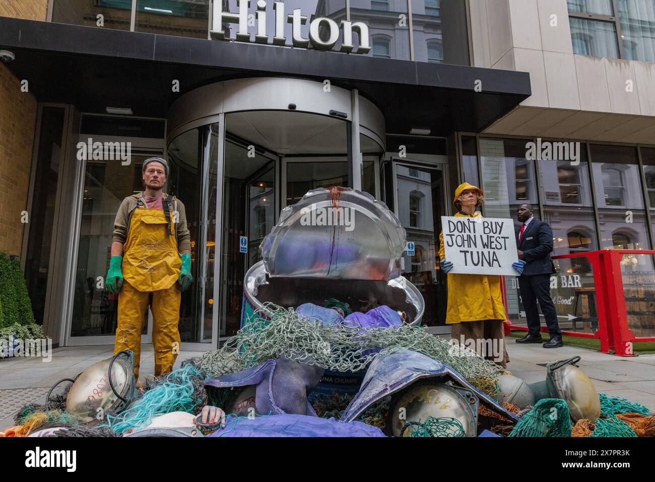 London, UK. 21st May, 2024. Environmental activists from Ocean ...